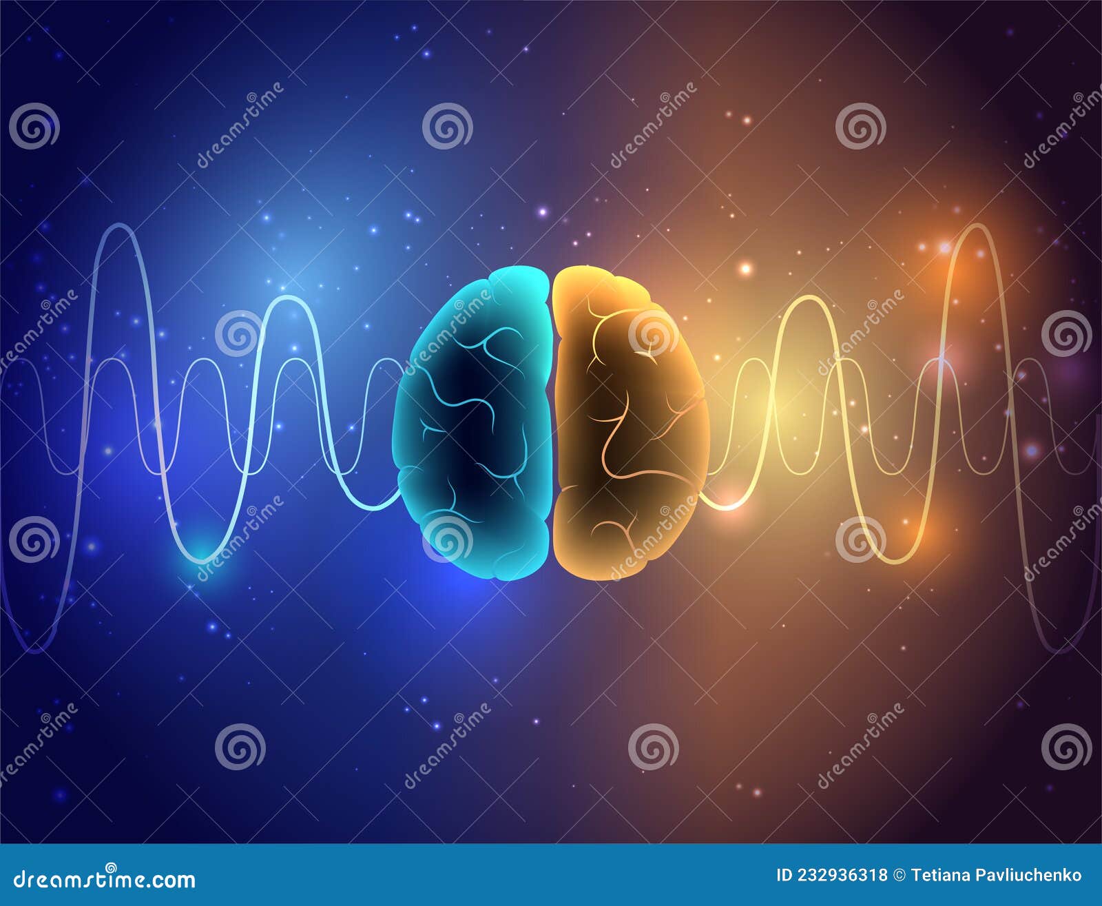 Eeg Biofeedback Concept Icon Vector Illustration | CartoonDealer.com ...