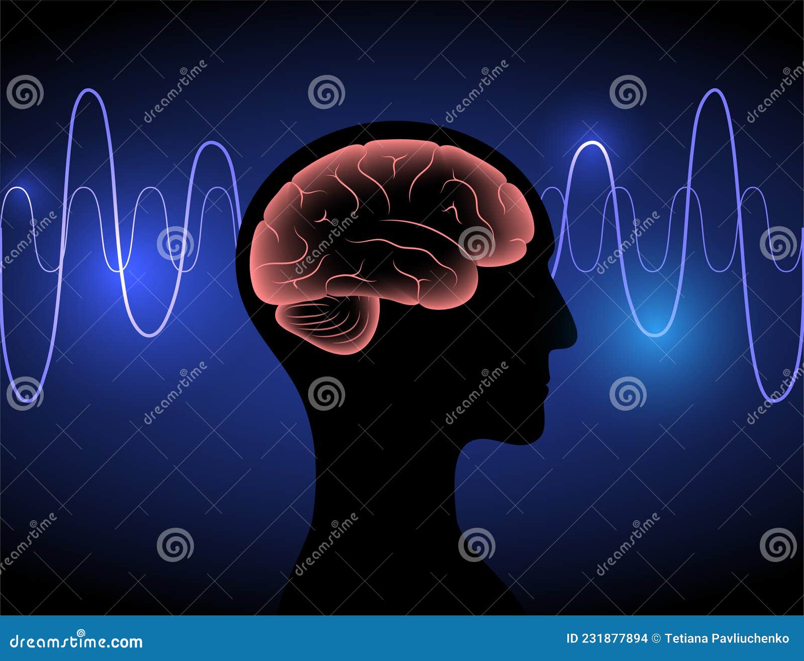 Eeg Biofeedback Concept Icon Cartoon Vector | CartoonDealer.com #219691885