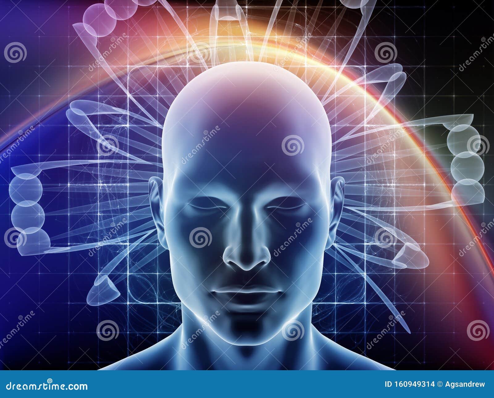 Brain Wave stock illustration. Illustration of mind - 160949314