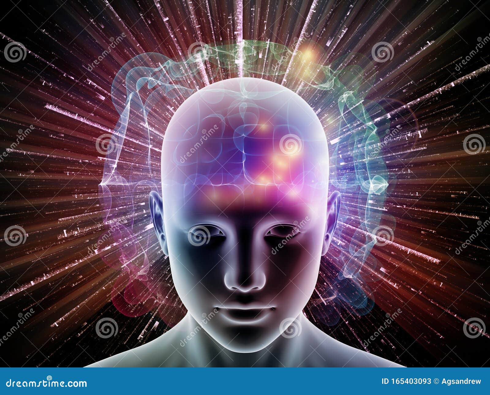Brain Wave stock illustration. Illustration of creativity - 165403093