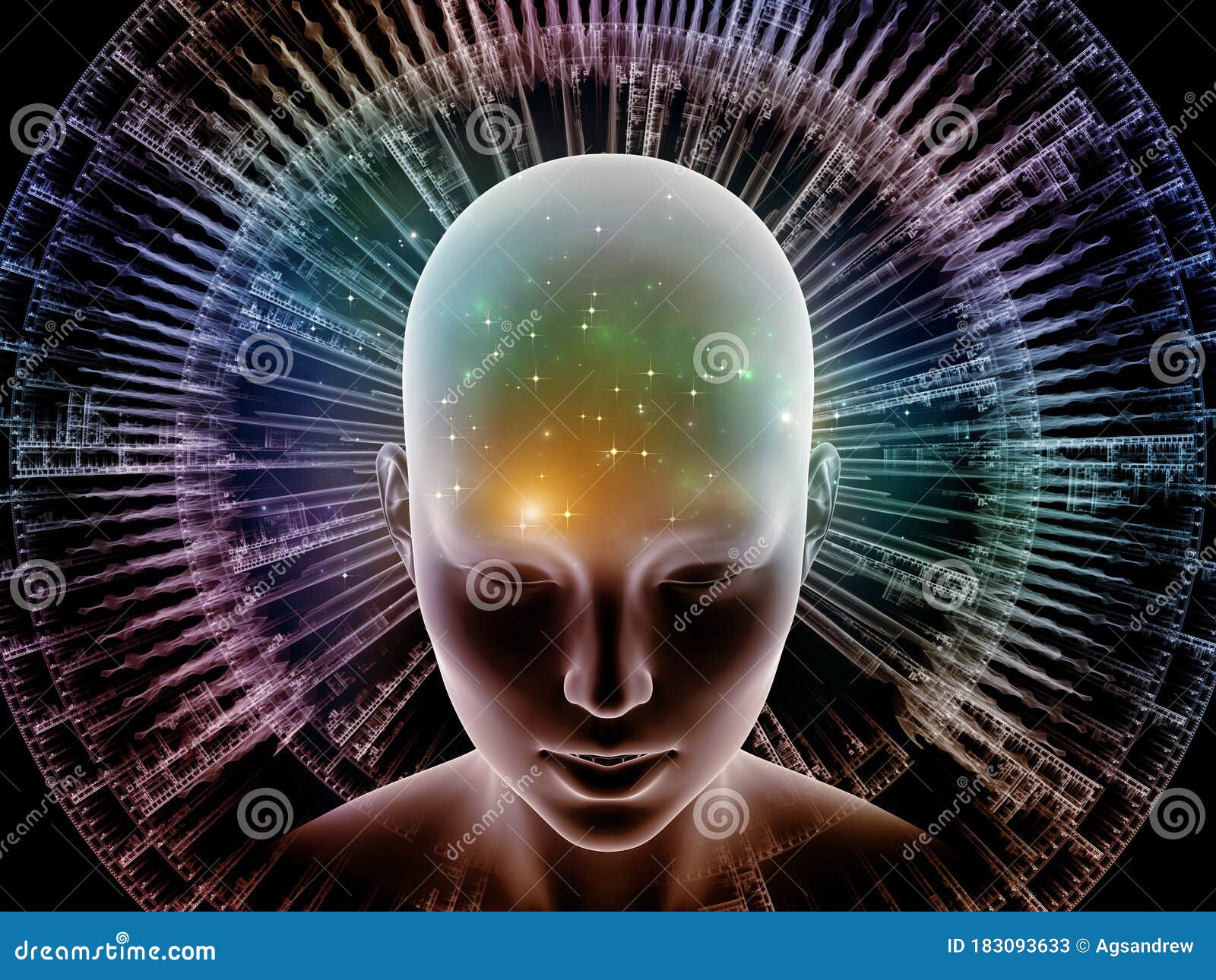 Brain Wave stock illustration. Illustration of brain - 183093633