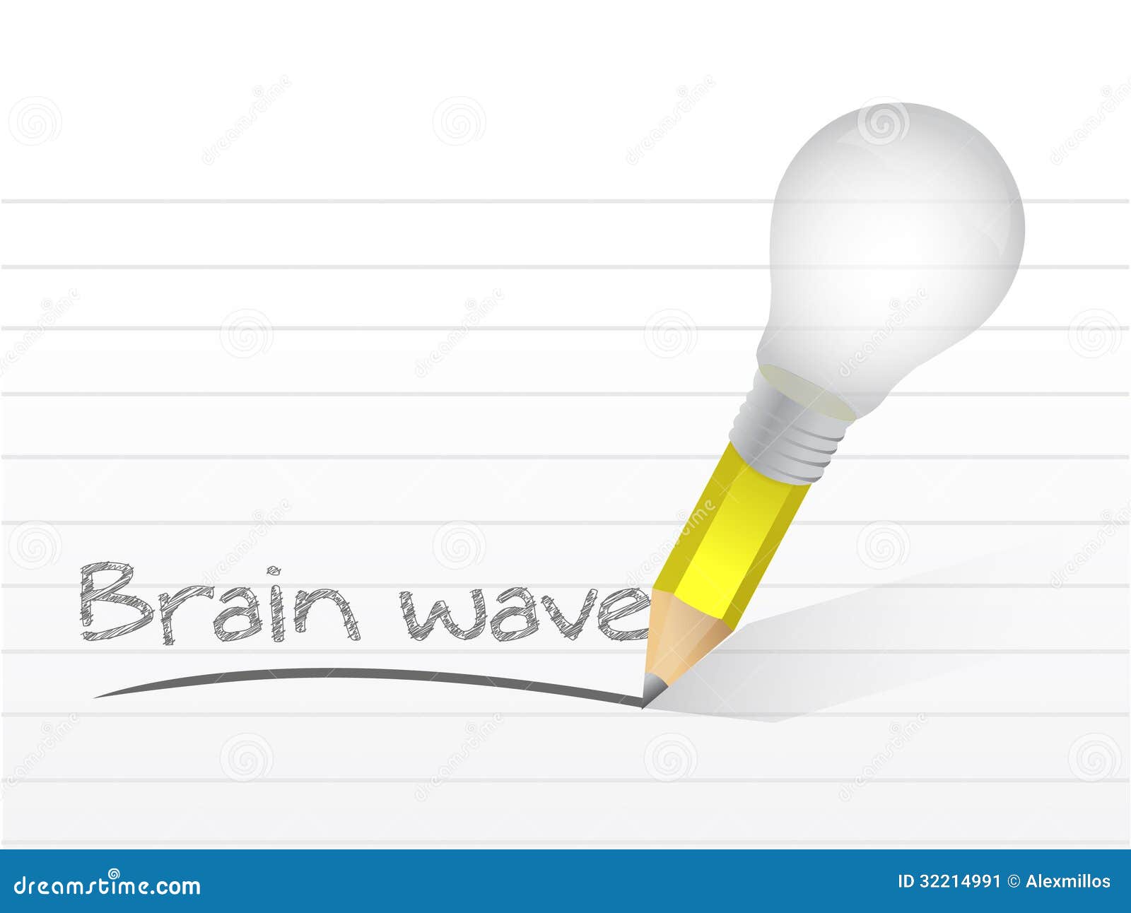Brain Wave 3D Vector Illustration | CartoonDealer.com #233485314
