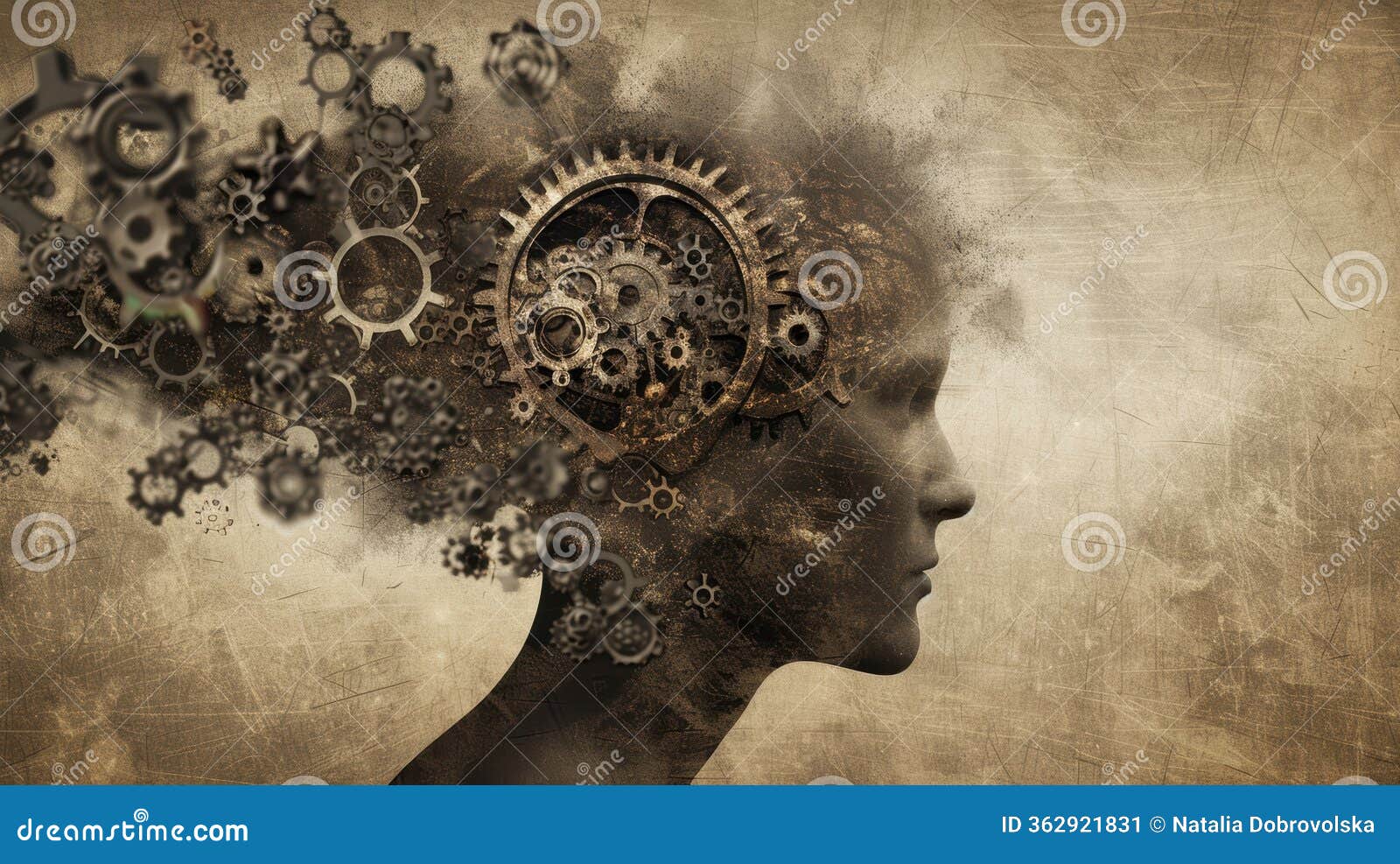 Brain Waves and Neural Connections Showing Deep Thinking and Analysis ...