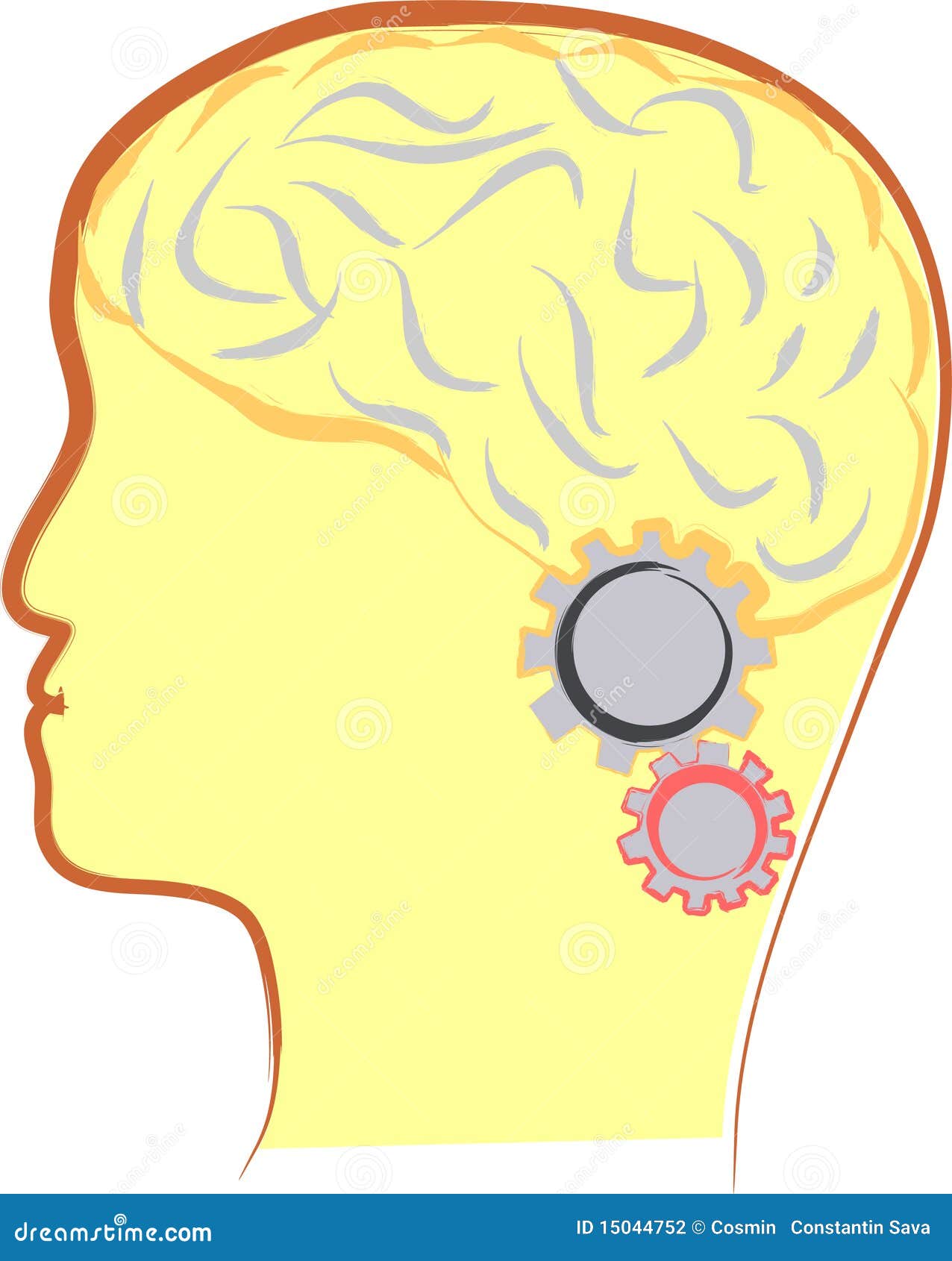 Brain working stock illustration. Illustration of decision - 15044752