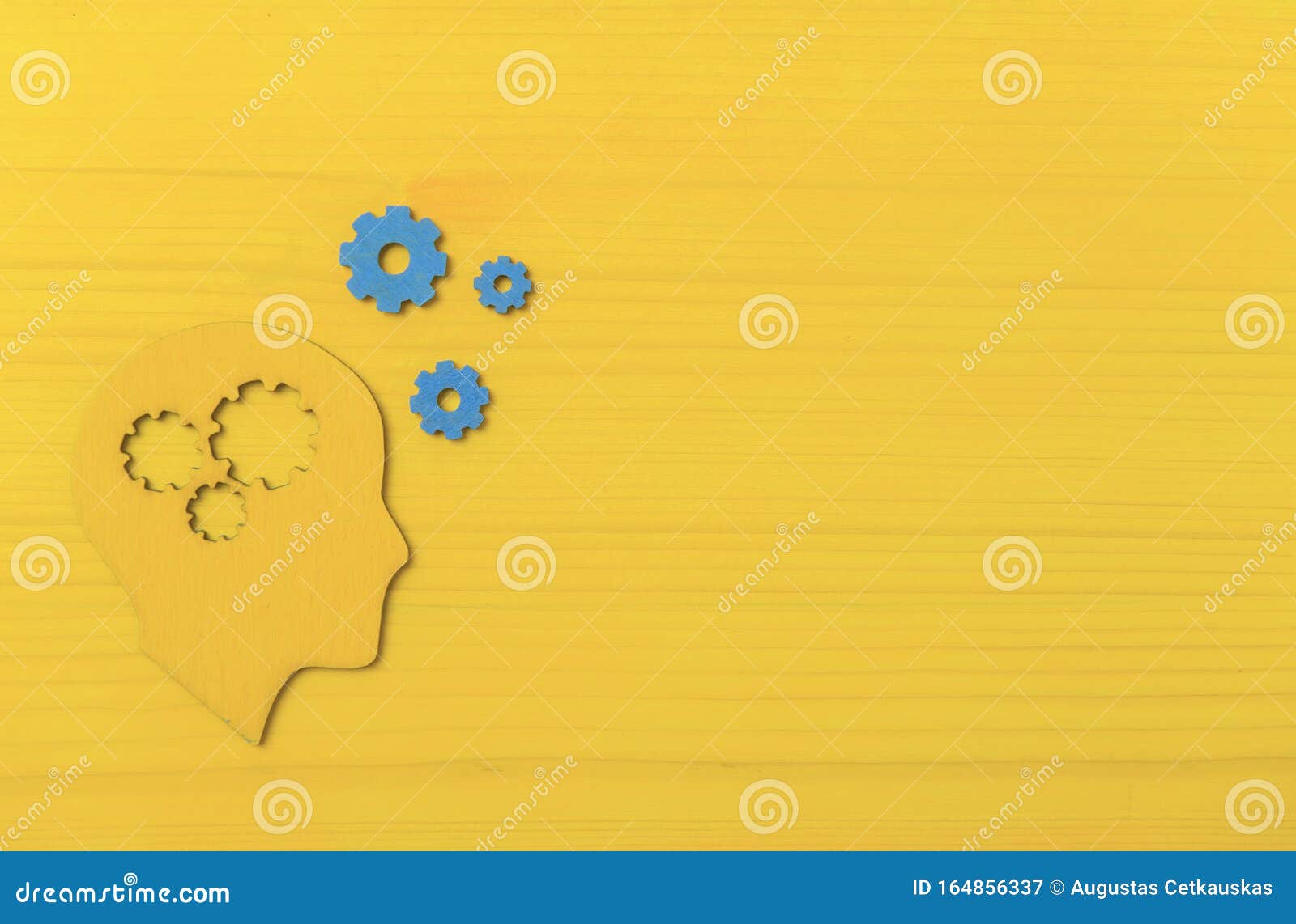 Brain Works Concept. Thinking, Creativity Concept of the Human Head ...