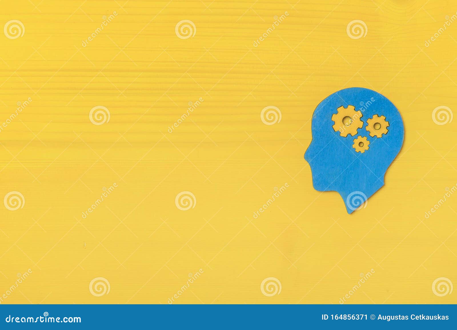 Brain Works Concept. Thinking, Creativity Concept Of The Human Head ...