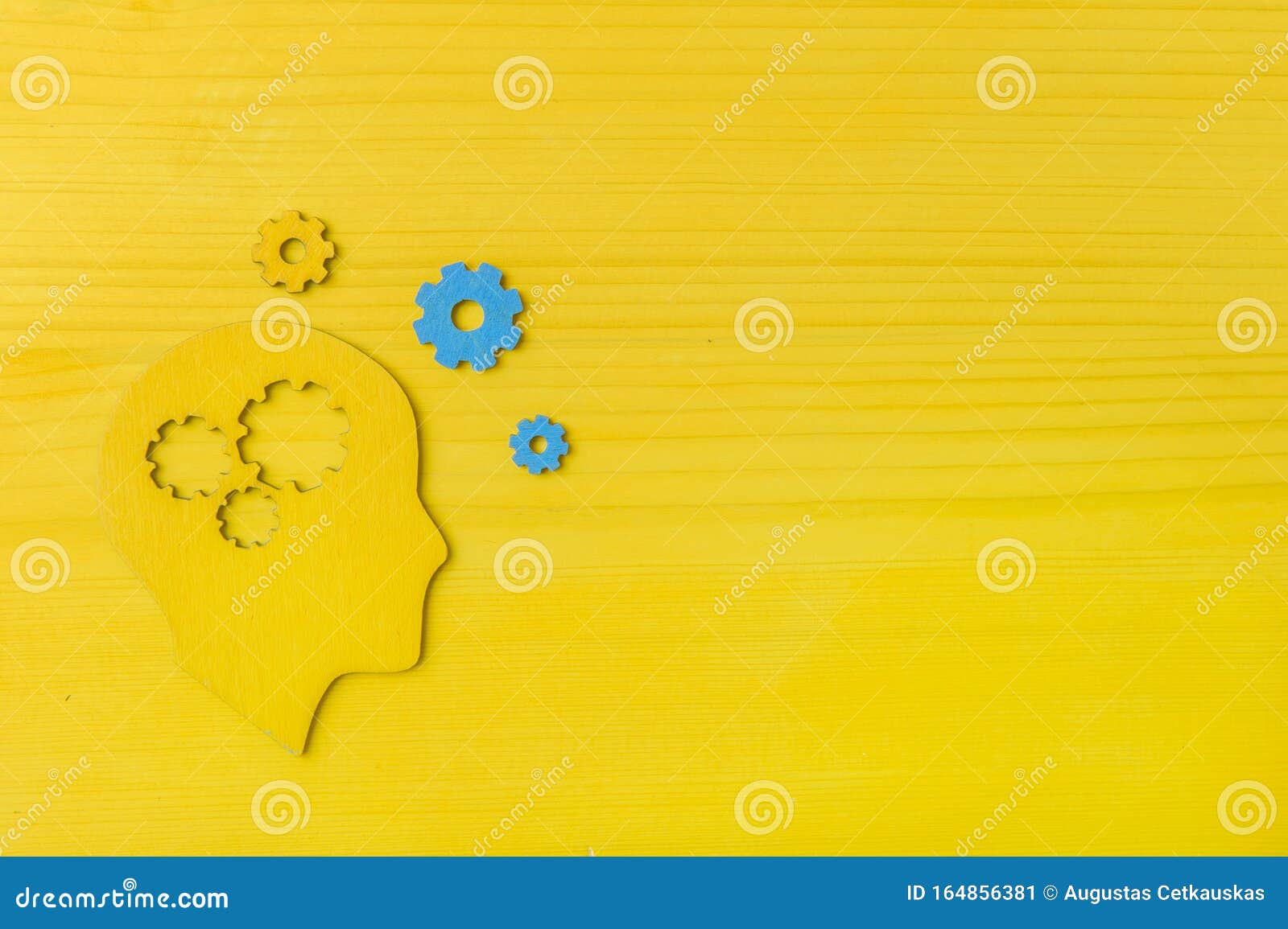 Brain Works Concept. Thinking, Creativity Concept of the Human Head ...