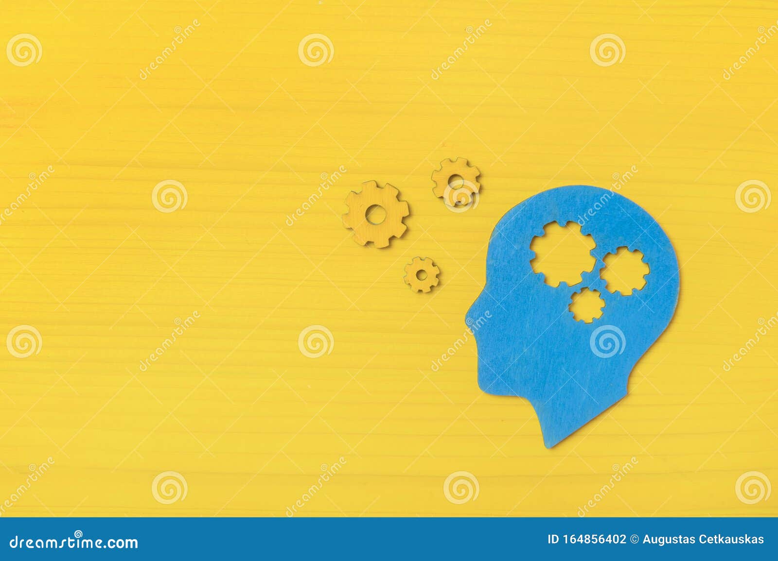 Brain Works Concept. Thinking, Creativity Concept Of The Human Head ...