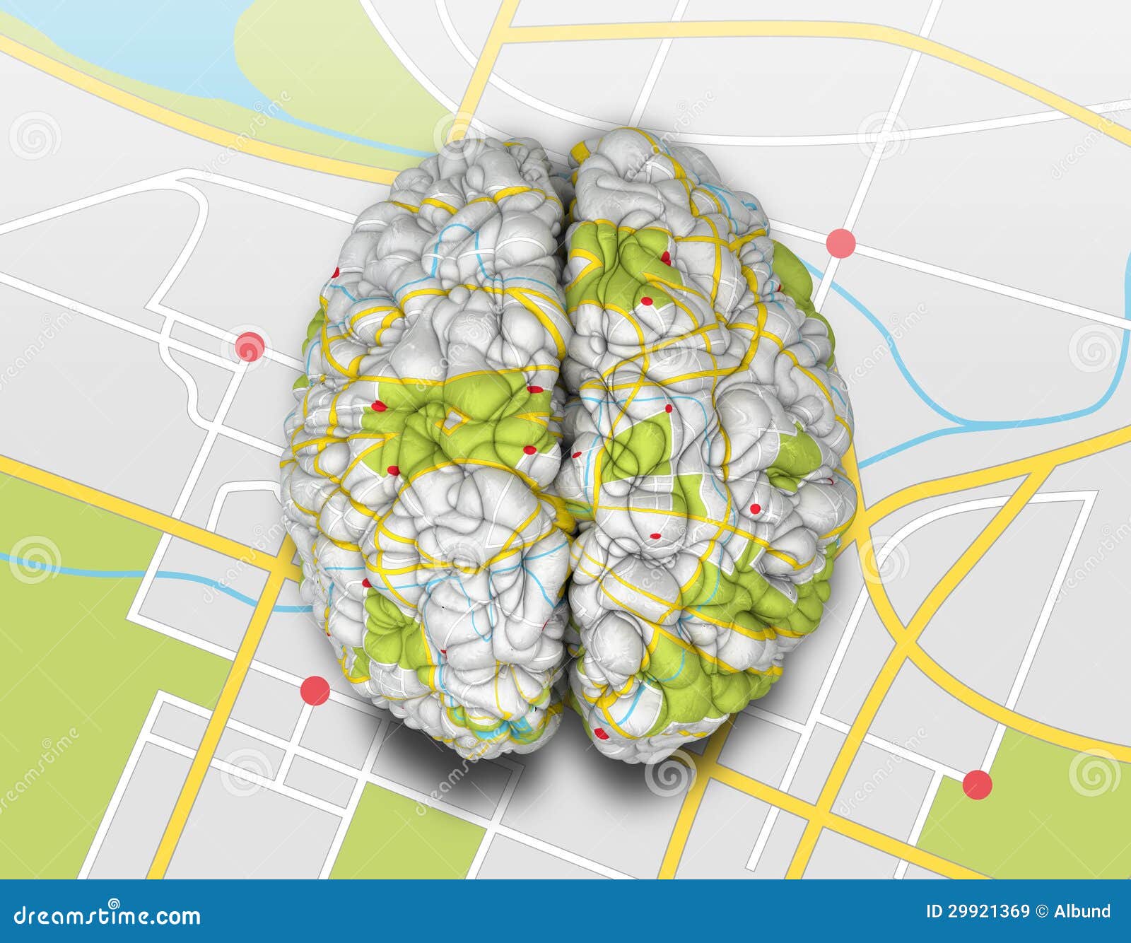 Mind Map Brain Top stock illustration. Illustration of thought - 29921369