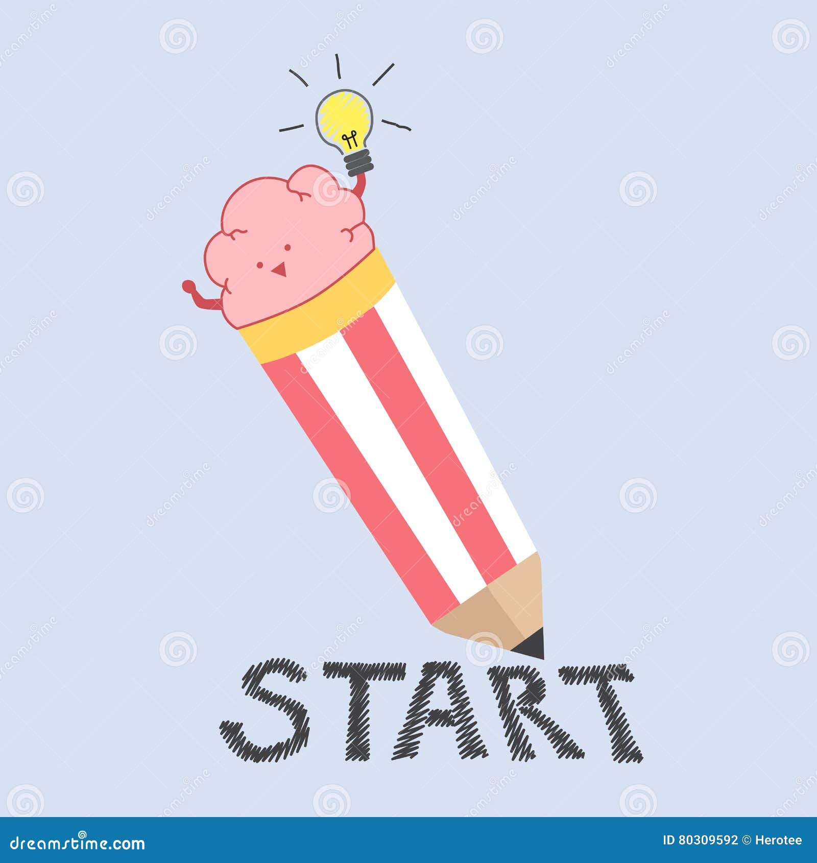 Brain Writing stock vector. Illustration of writing, graphic - 80309592