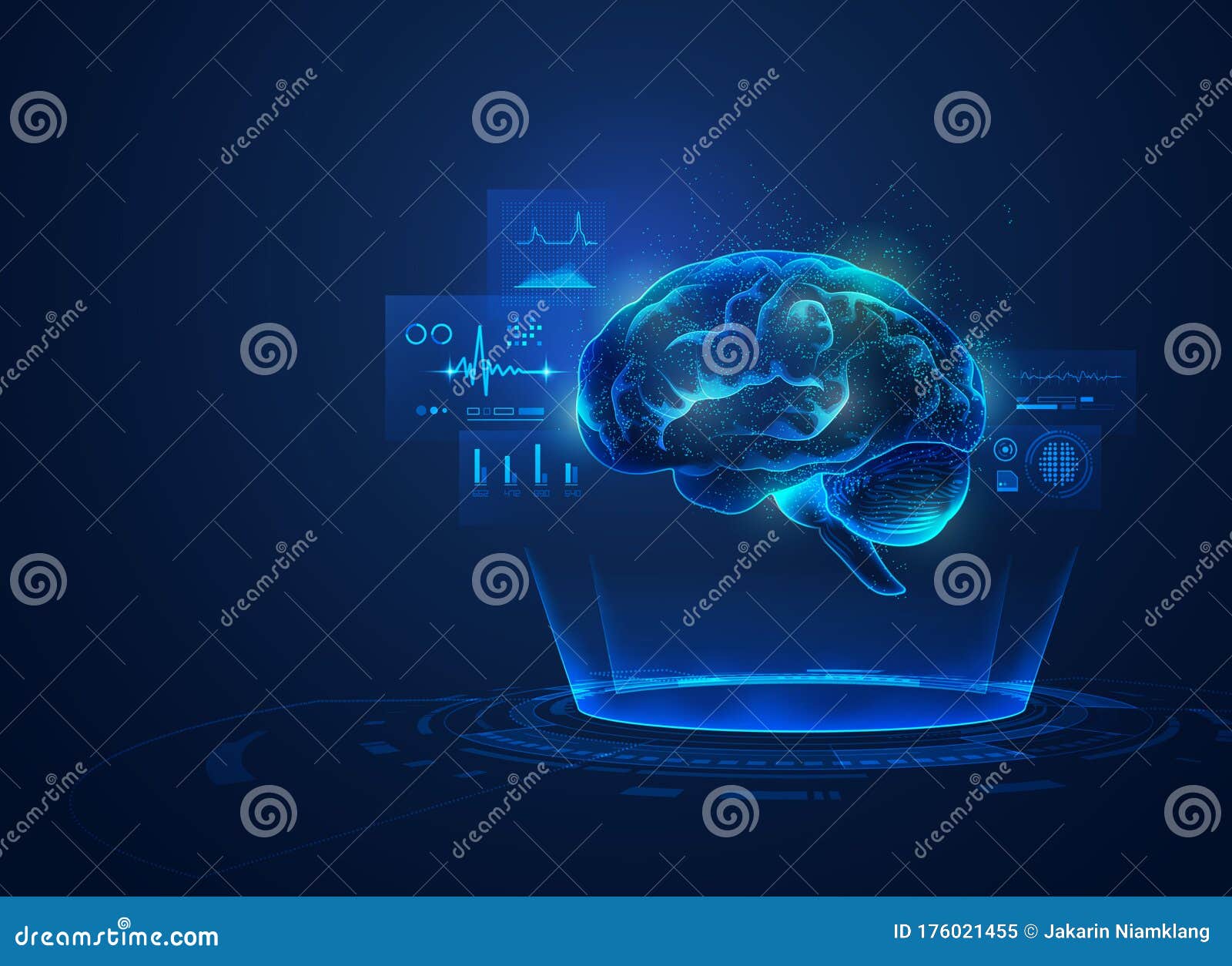 BrainAnalysis stock vector. Illustration of data, abstract - 176021455