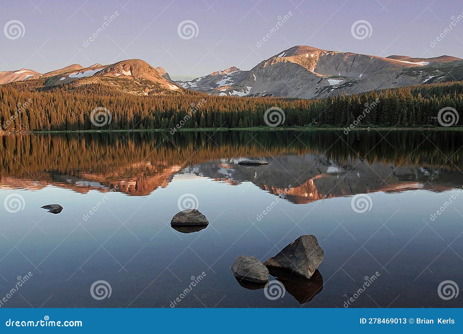 Brainard Lake Sunrise stock image. Image of dawn, mountain - 278469013
