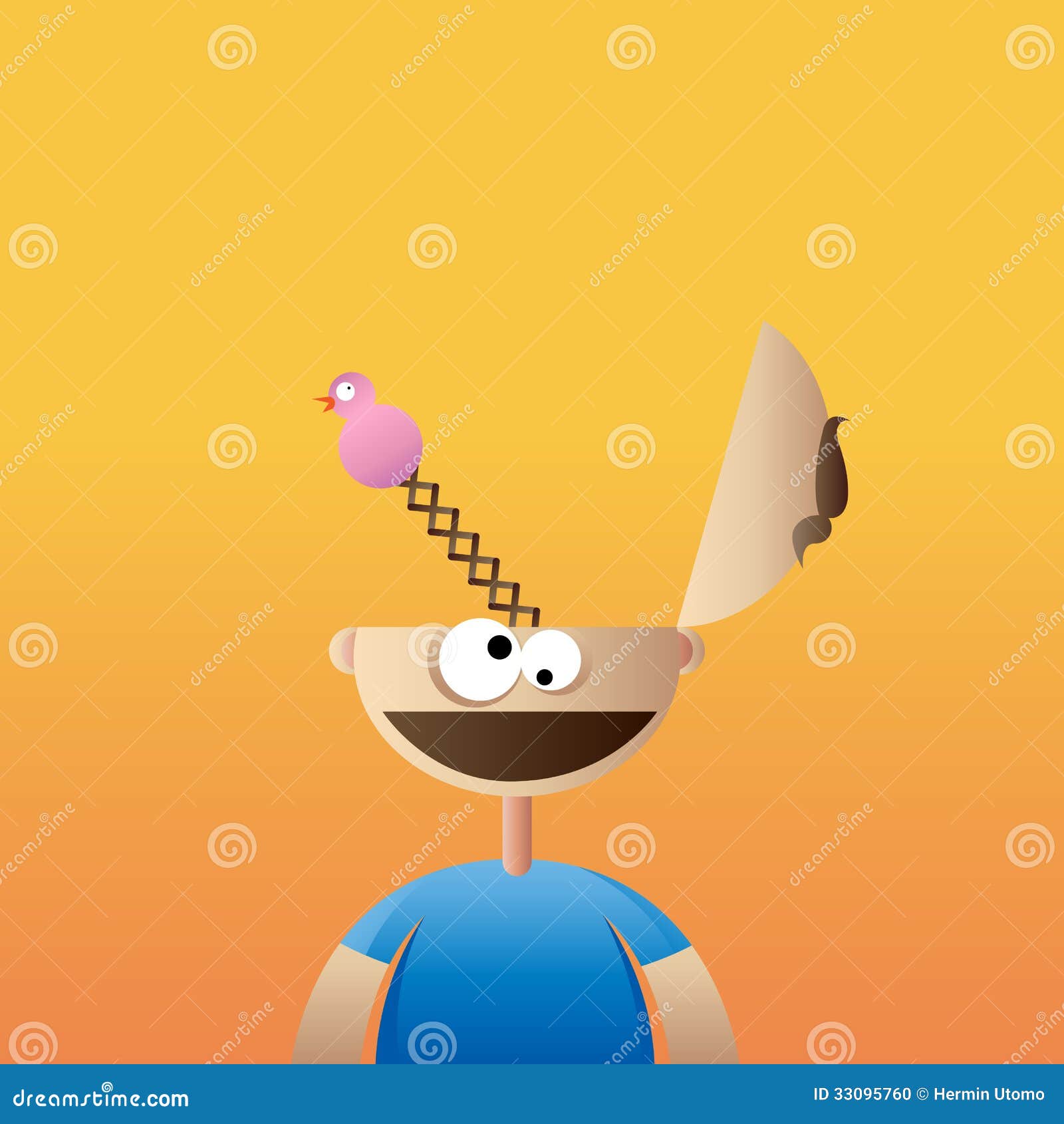 Brainless Crazy Guy stock vector. Illustration of vector - 33095760 Brainless Crazy Guy stock vector. Illustration of vector - 33095760