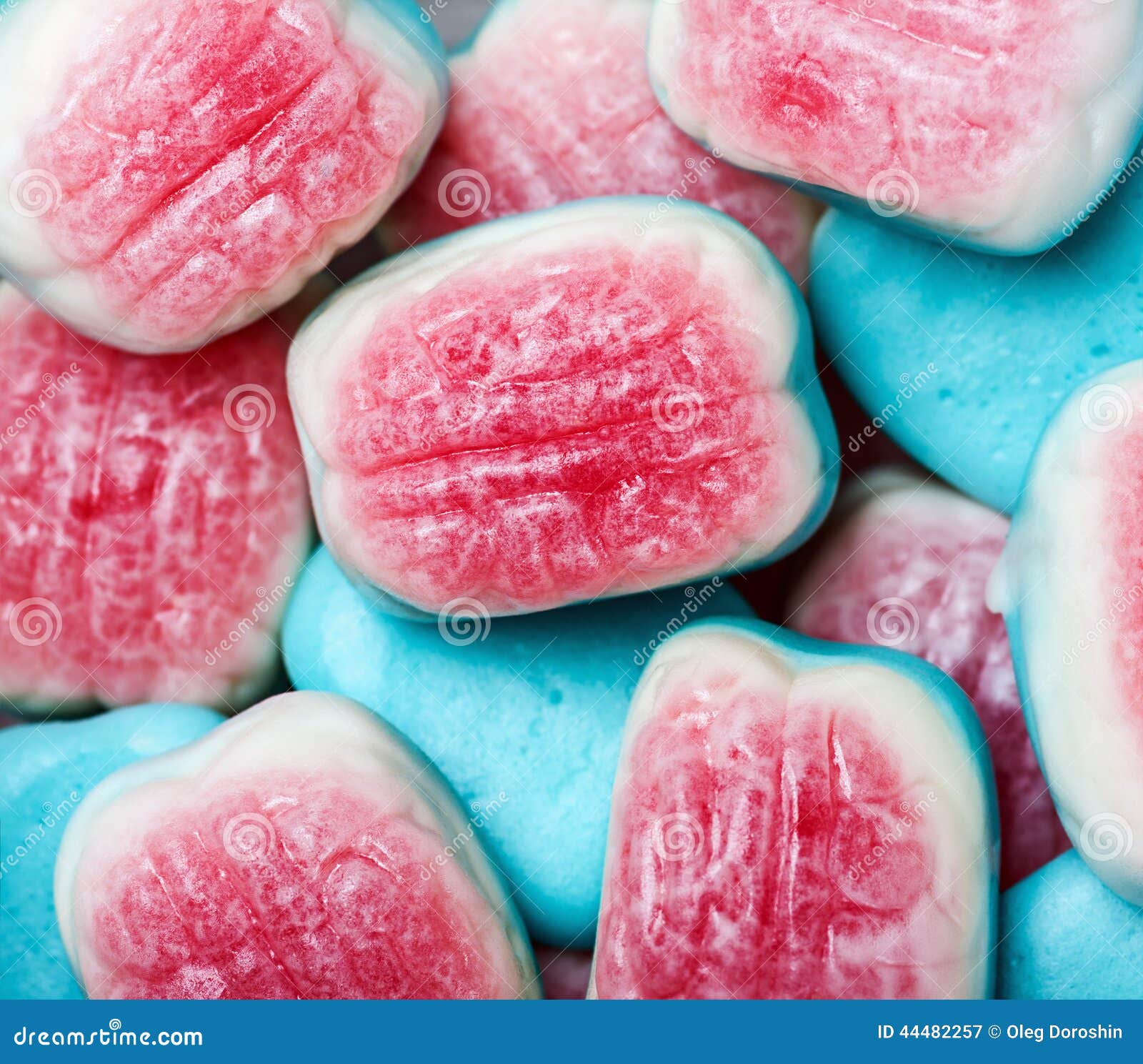 Brains of Fruit Jelly Candy Stock Image - Image of group, abstract ...