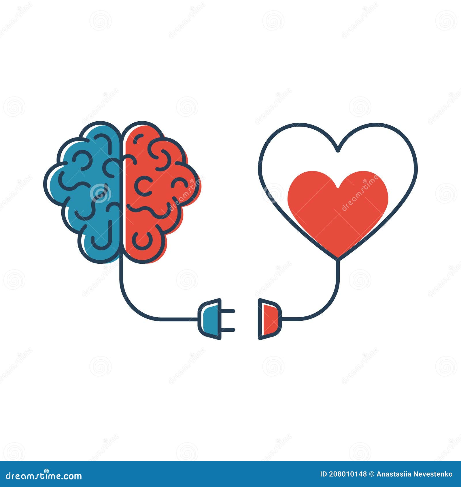 Connected Brains Stock Illustration | CartoonDealer.com #19869037