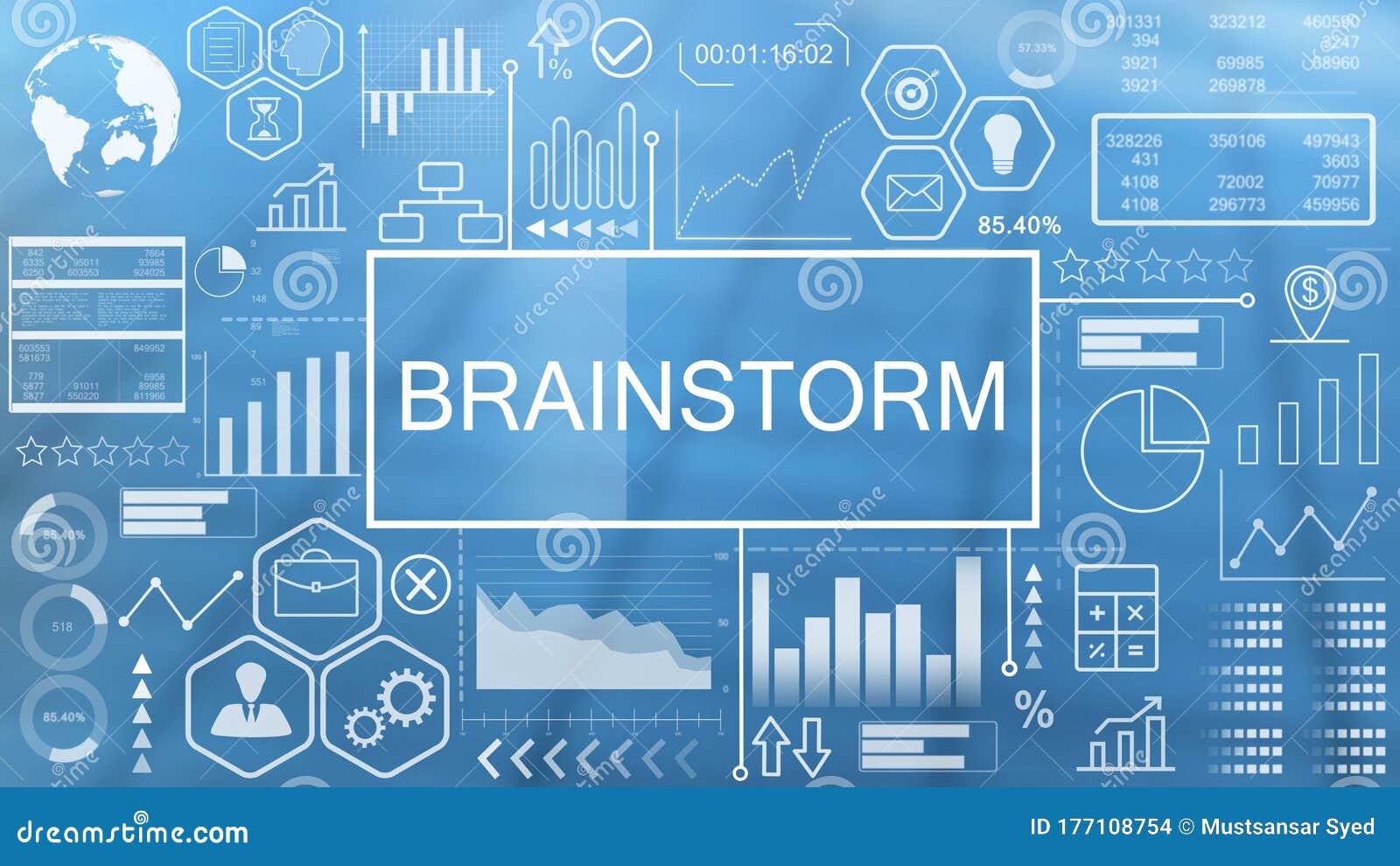 Brainstorm, Animated Typography Stock Illustration - Illustration of ...