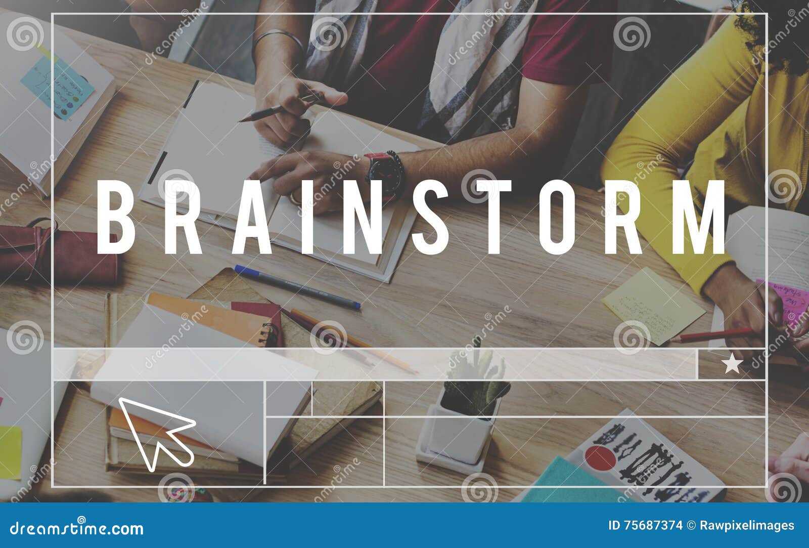 Brainstorm Brainstorming Thinking Meeting Planning Sharing Concept ...