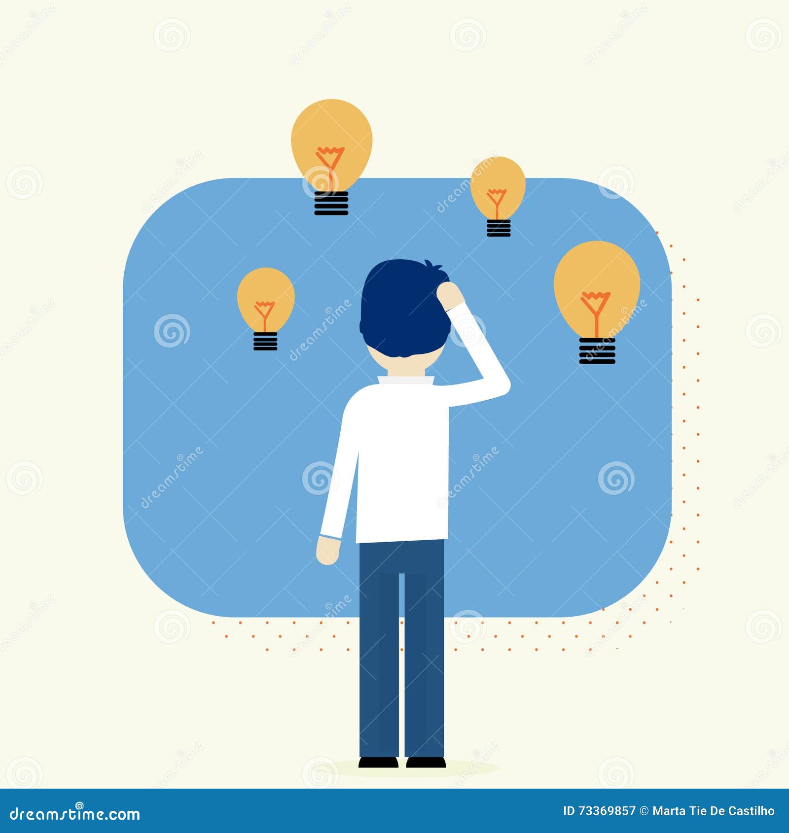 Brainstorm stock vector. Illustration of brainstorm, employment - 73369857