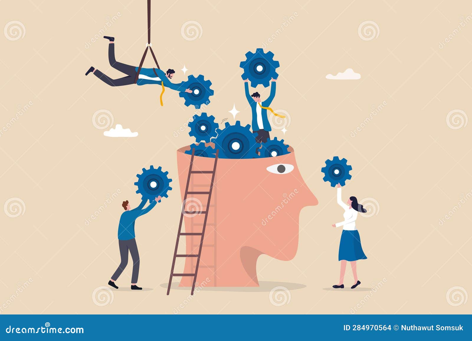 Mindset And Success - Pictured As Word Mindset On A Fuel Tank And ...