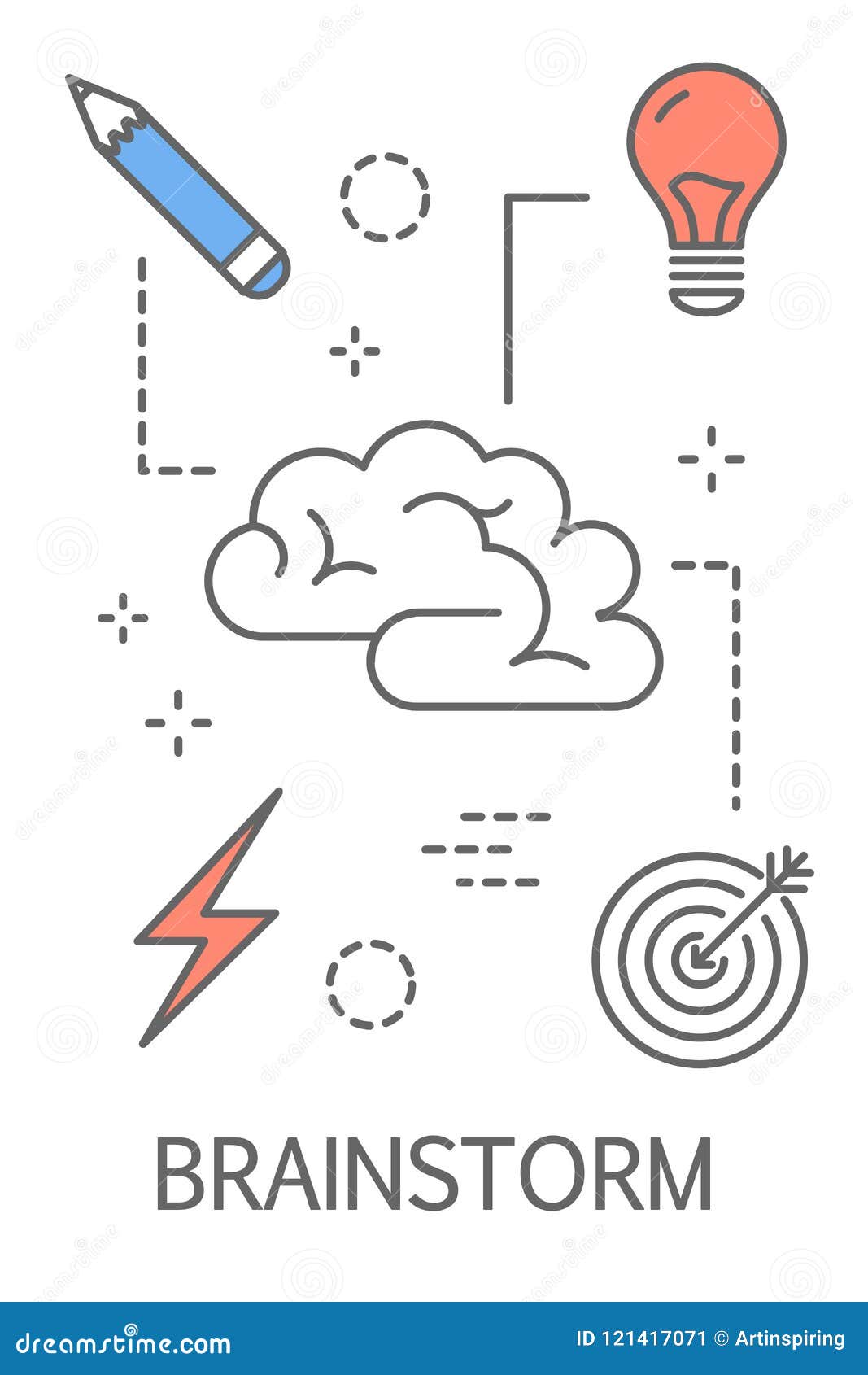 Brainstorm Concept Illustration Stock Vector - Illustration of brain ...