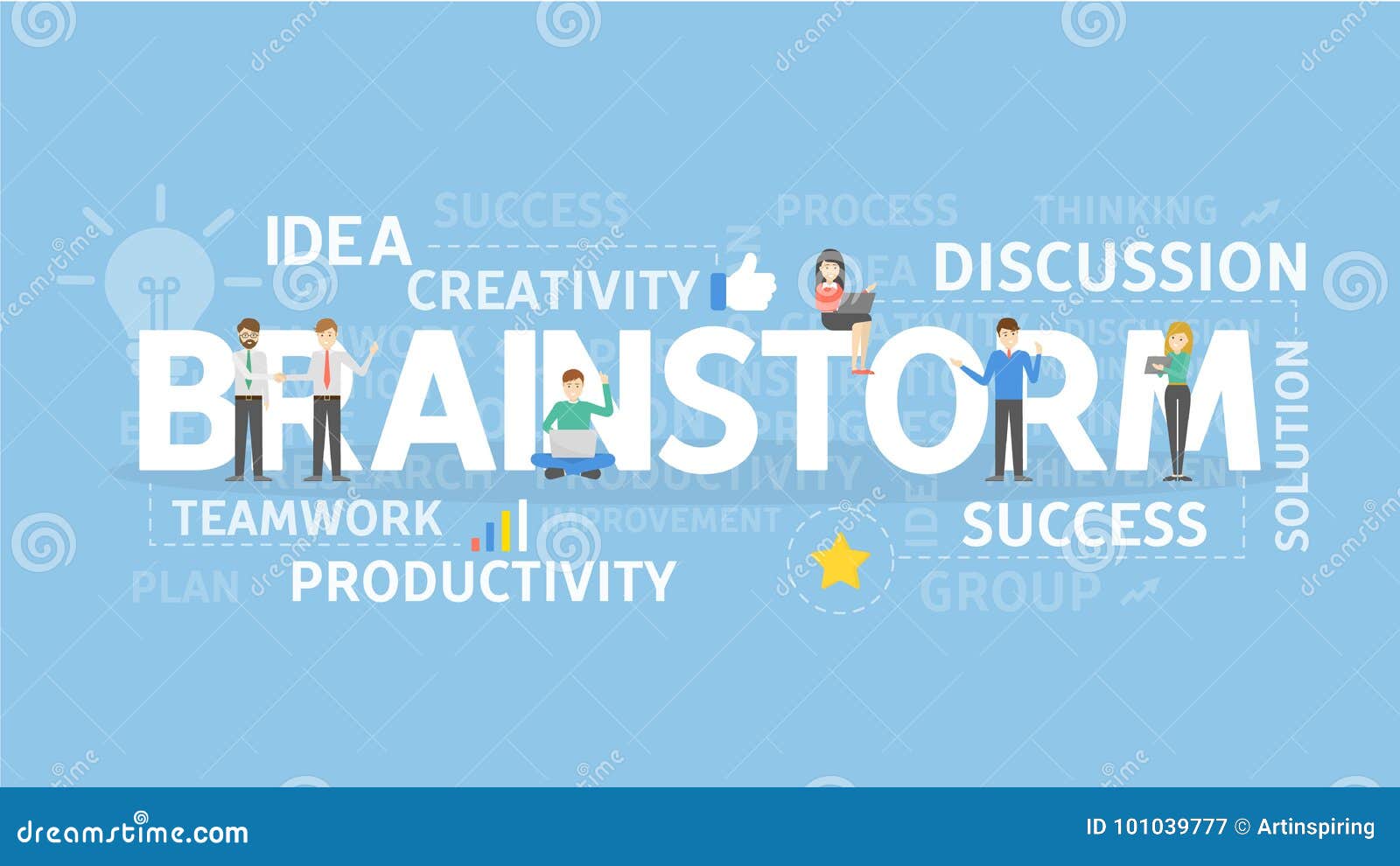 Brainstorm Concept Illustration. Stock Vector - Illustration of ...