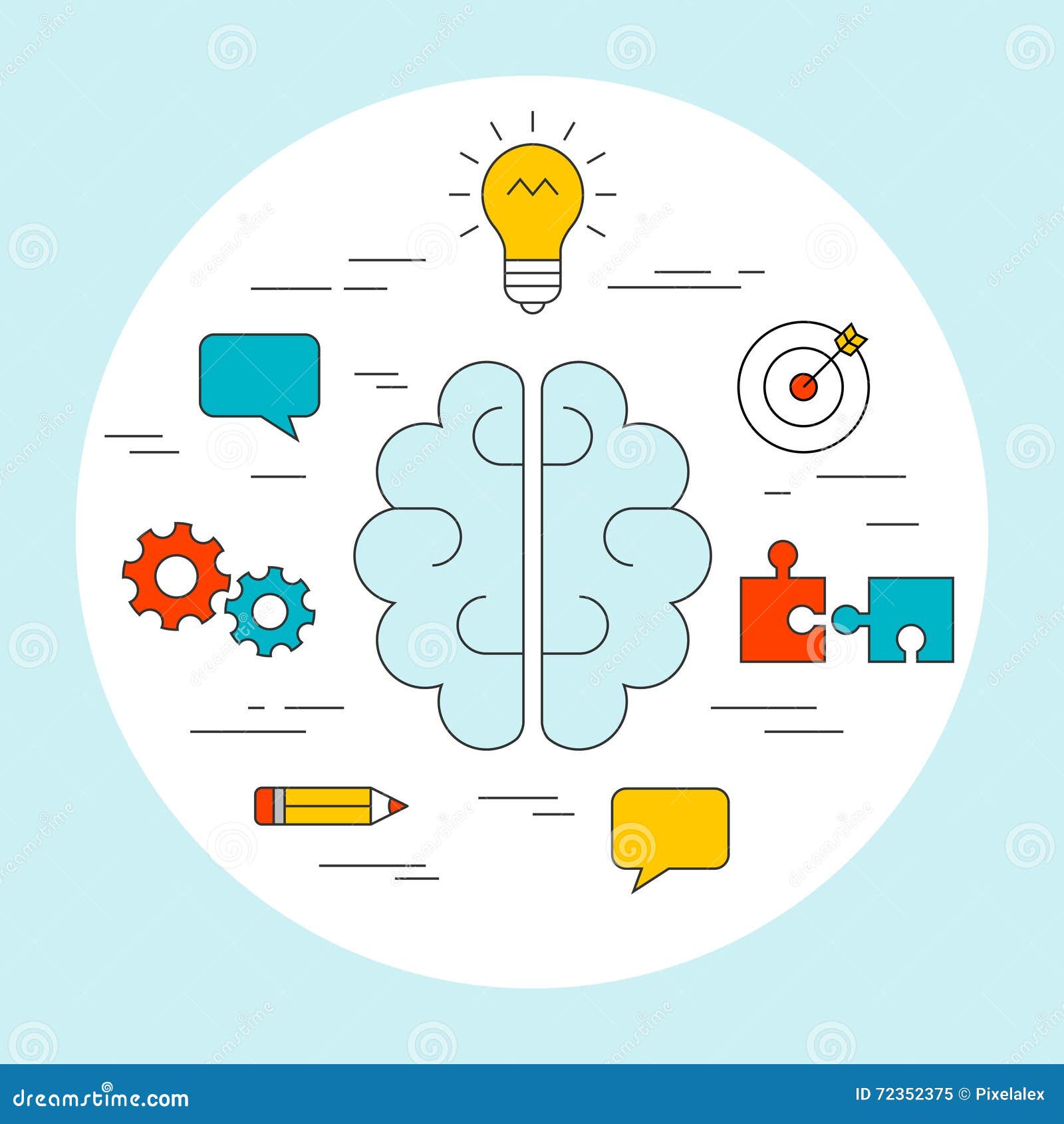 Brainstorm Concept Illustration Stock Vector - Illustration of bubble ... Brainstorm Concept Illustration Stock Vector - Illustration of bubble ...
