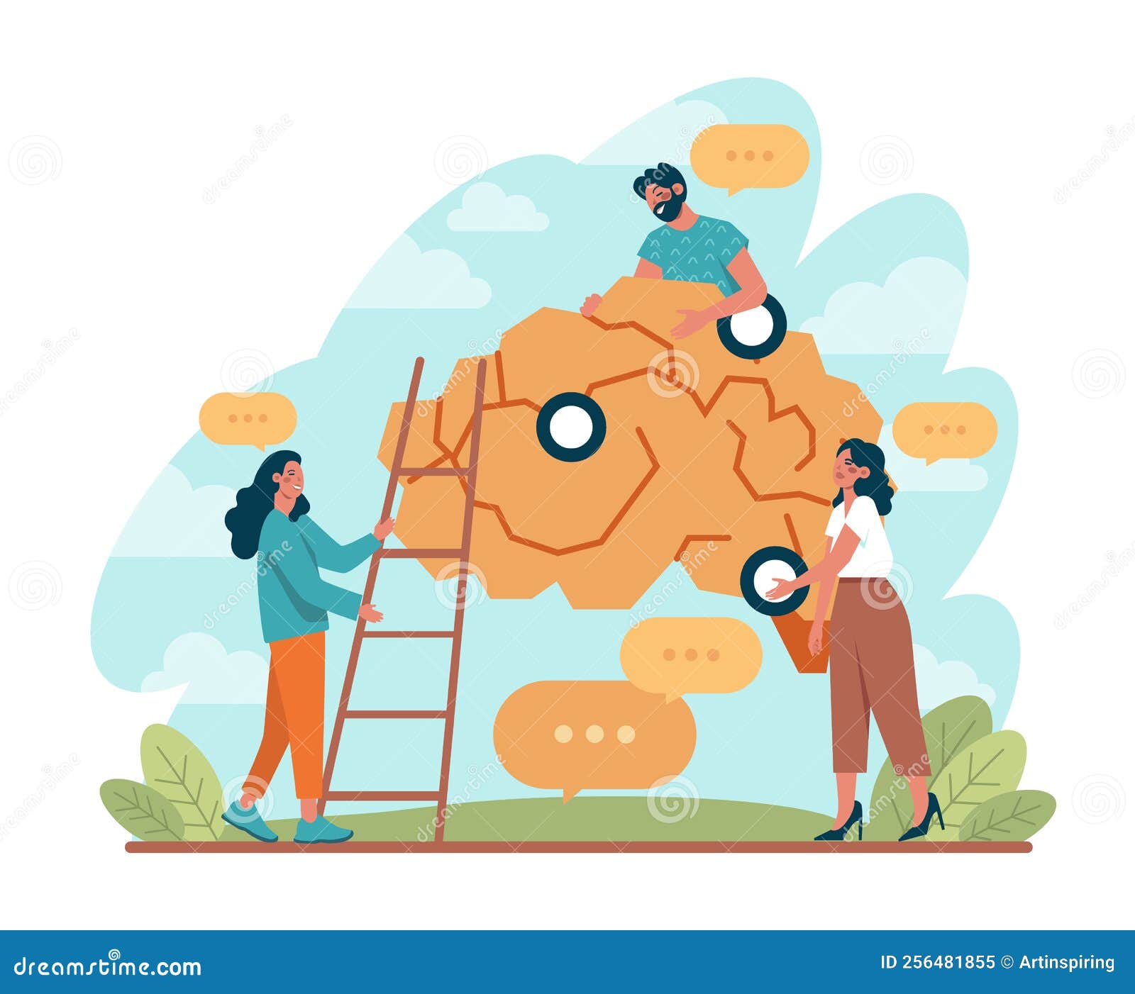 Brainstorm Concept. New Idea or Problem Solution Generation Stock ...