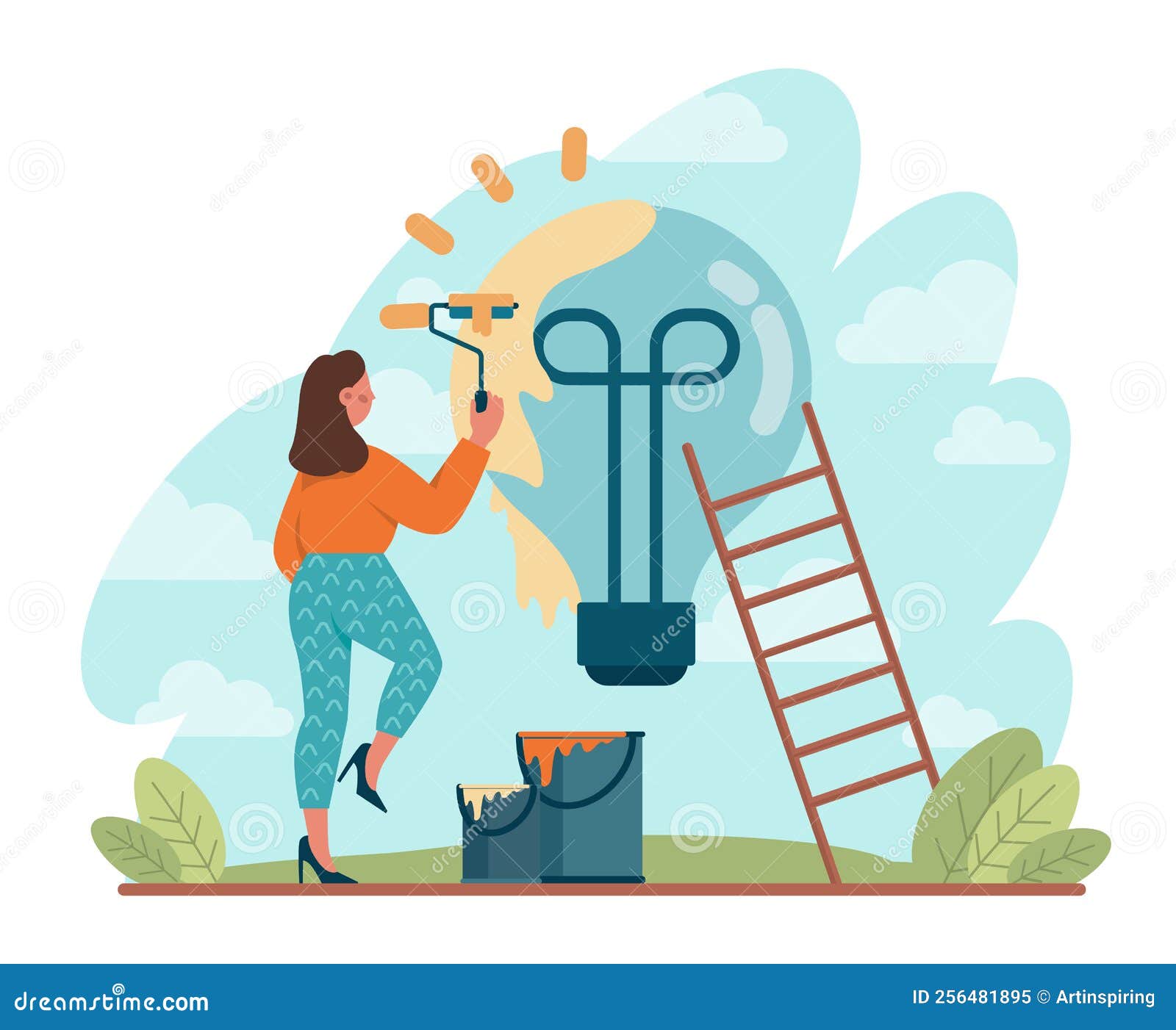 Brainstorm Concept. New Idea or Problem Solution Generation Stock ...