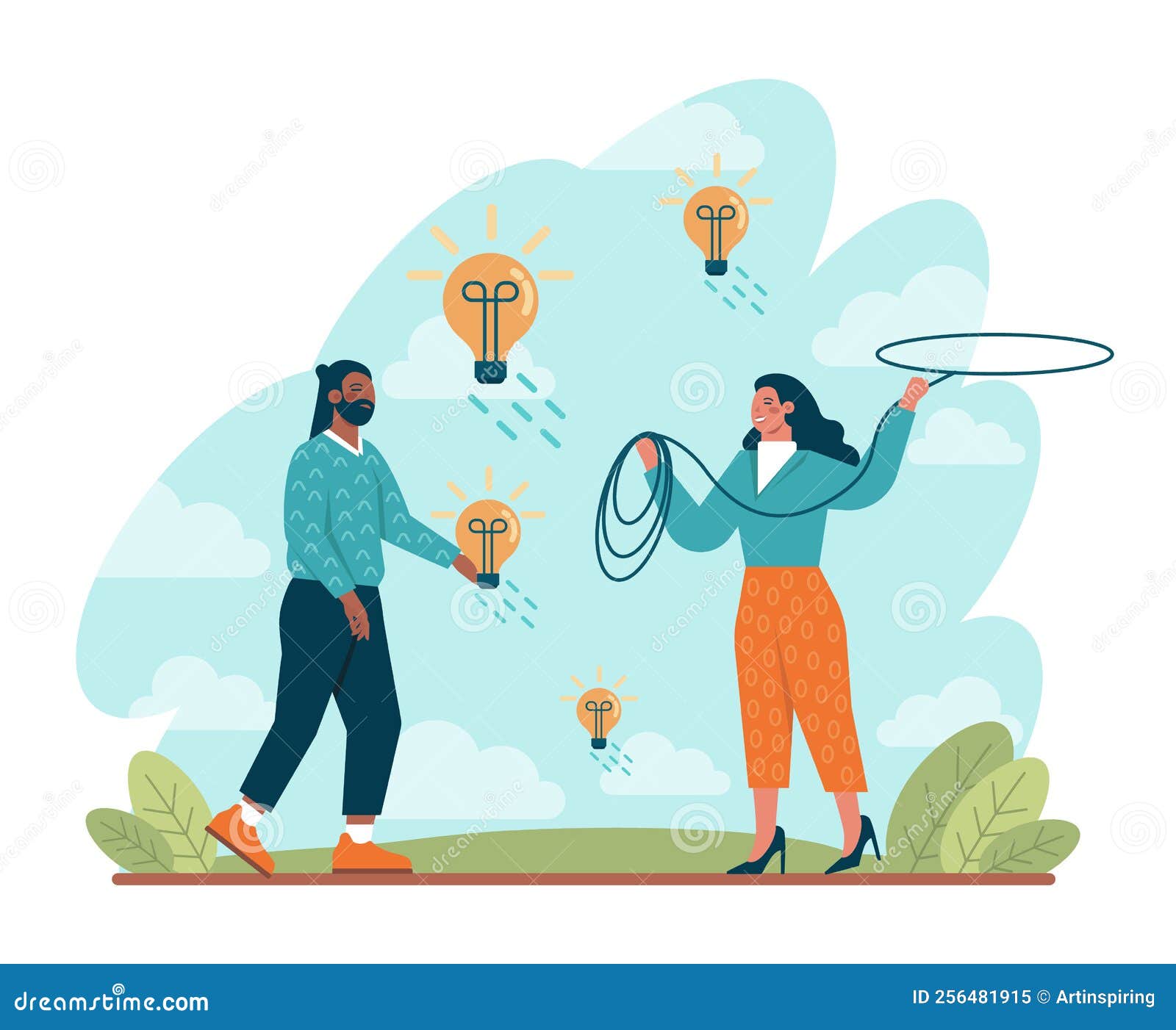 Brainstorm Concept. New Idea or Problem Solution Generation Stock ...