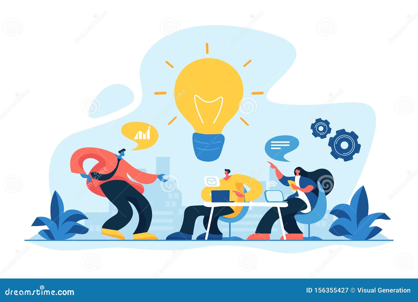Brainstorm Concept Vector Illustration Stock Vector - Illustration of ...