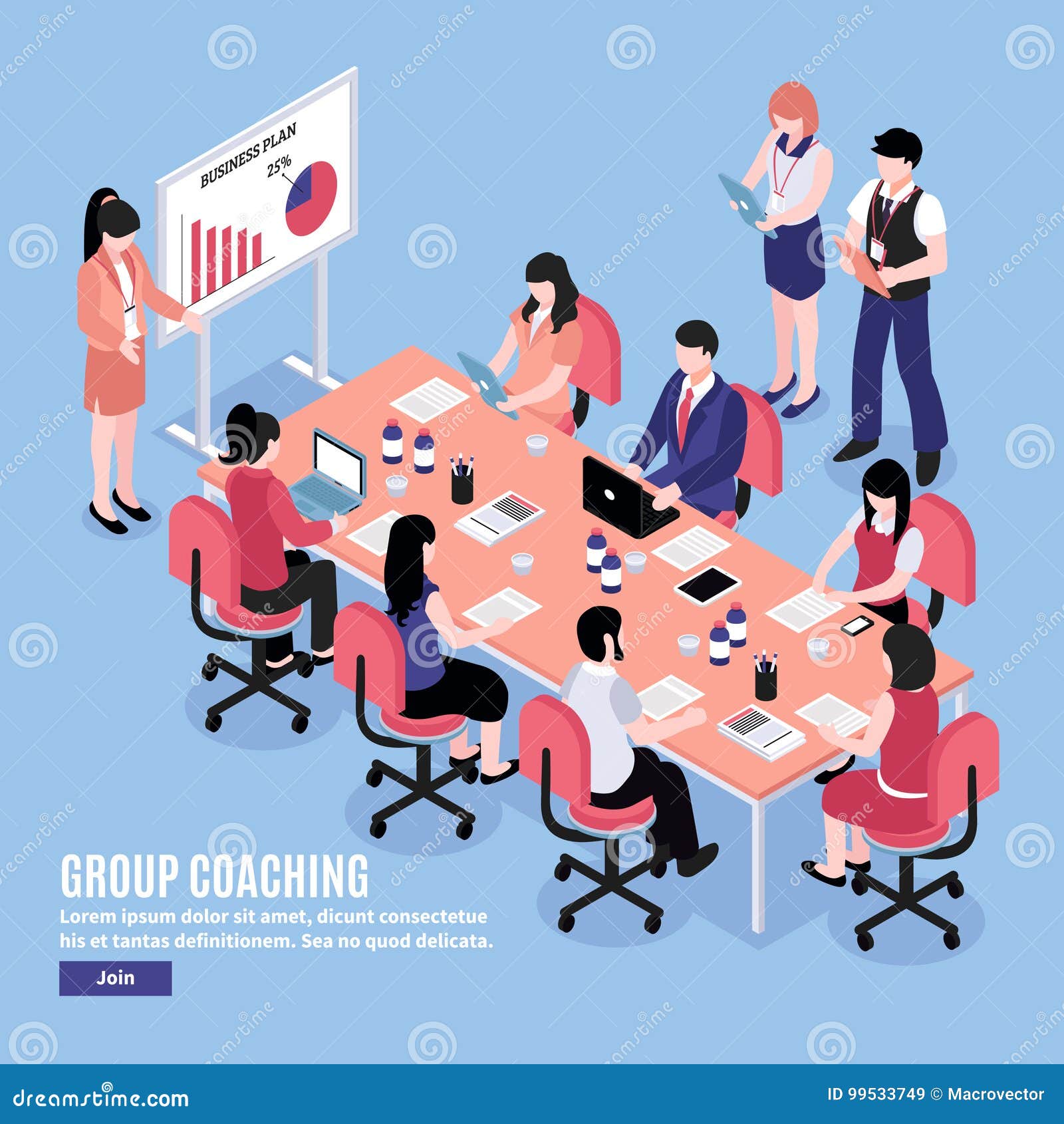 Brainstorm Conference Illustration Stock Vector - Illustration of flyer ...