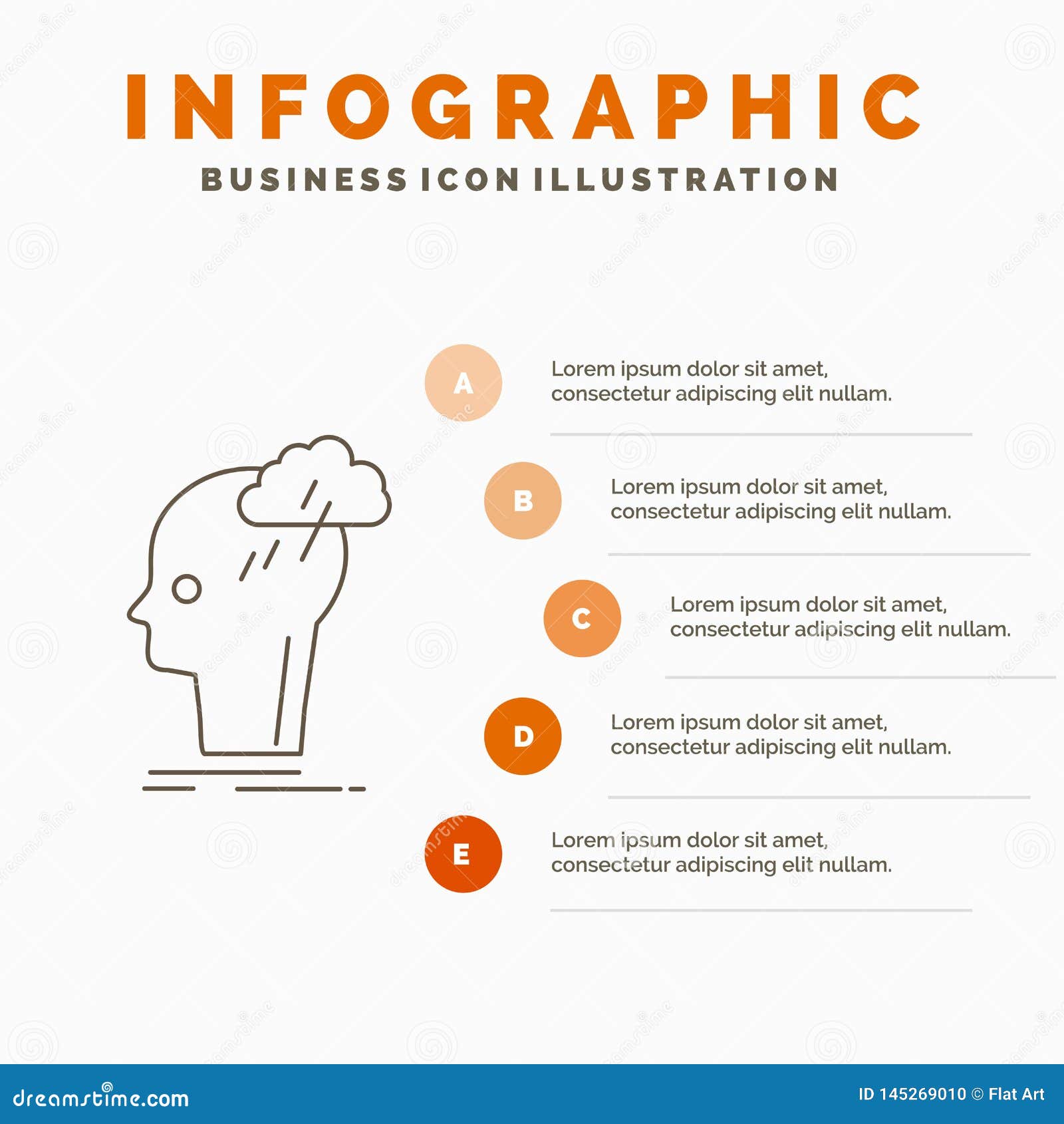Brainstorm, Creative, Head, Idea, Thinking Infographics Template for ...