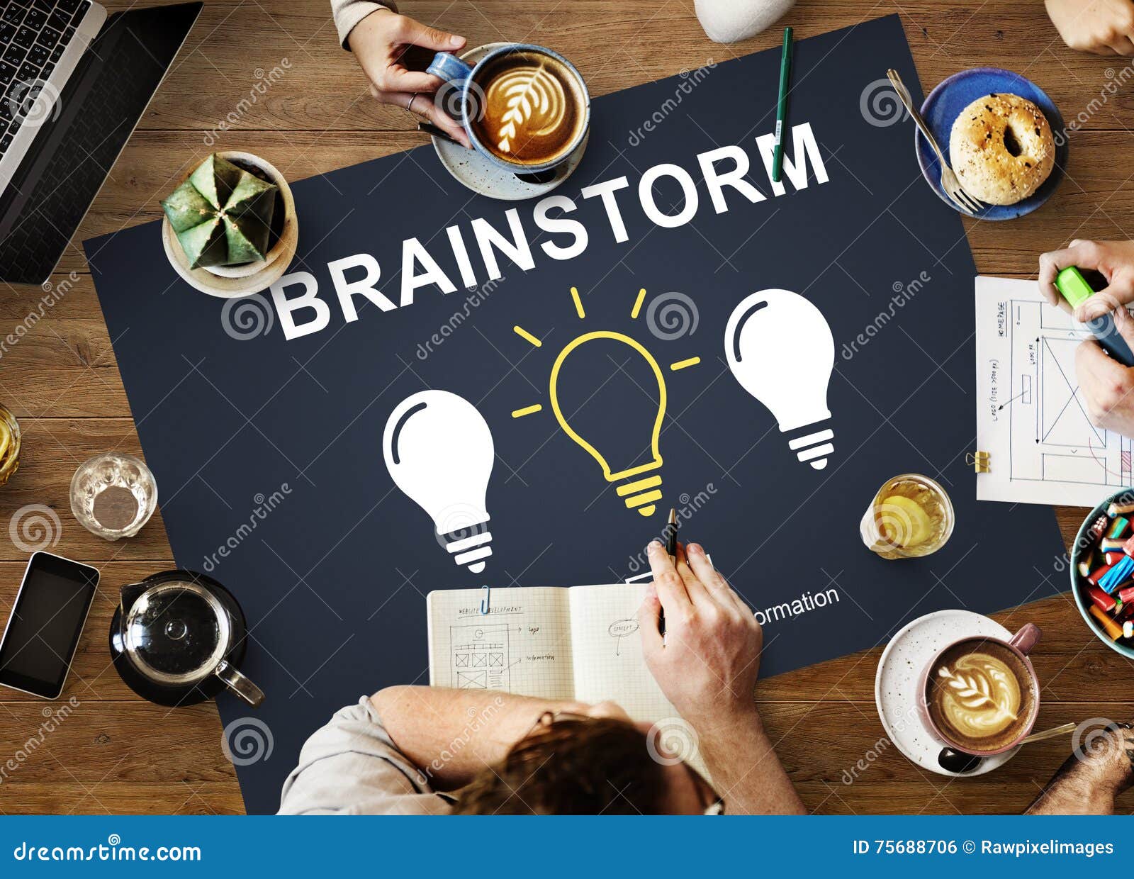 Brainstorm Creative Ideas Discussion Thinking Concept Stock Photo ...
