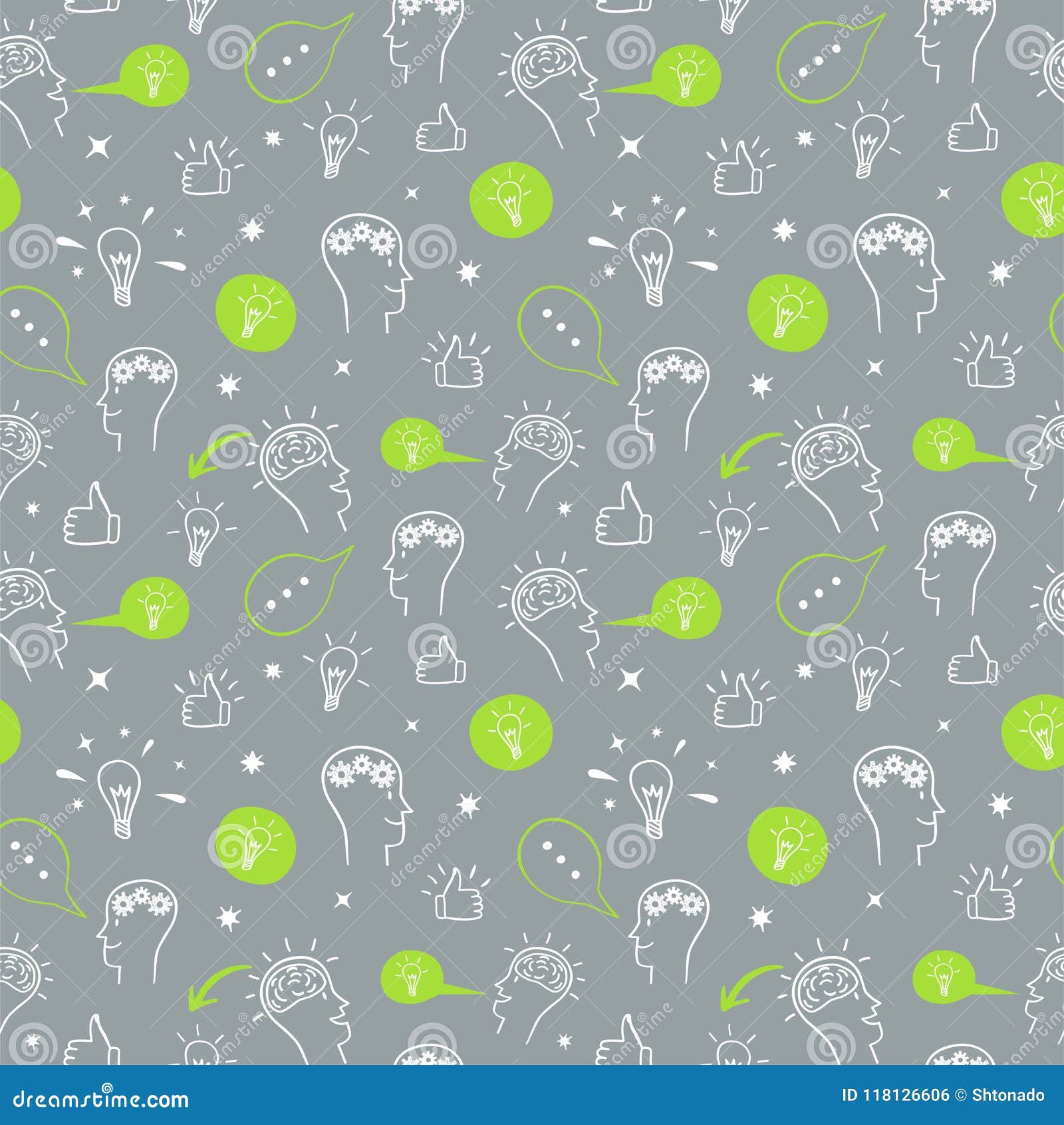 Brainstorm Doodle Seamless Pattern Stock Illustration - Illustration of ... Brainstorm Doodle Seamless Pattern Stock Illustration - Illustration of ...