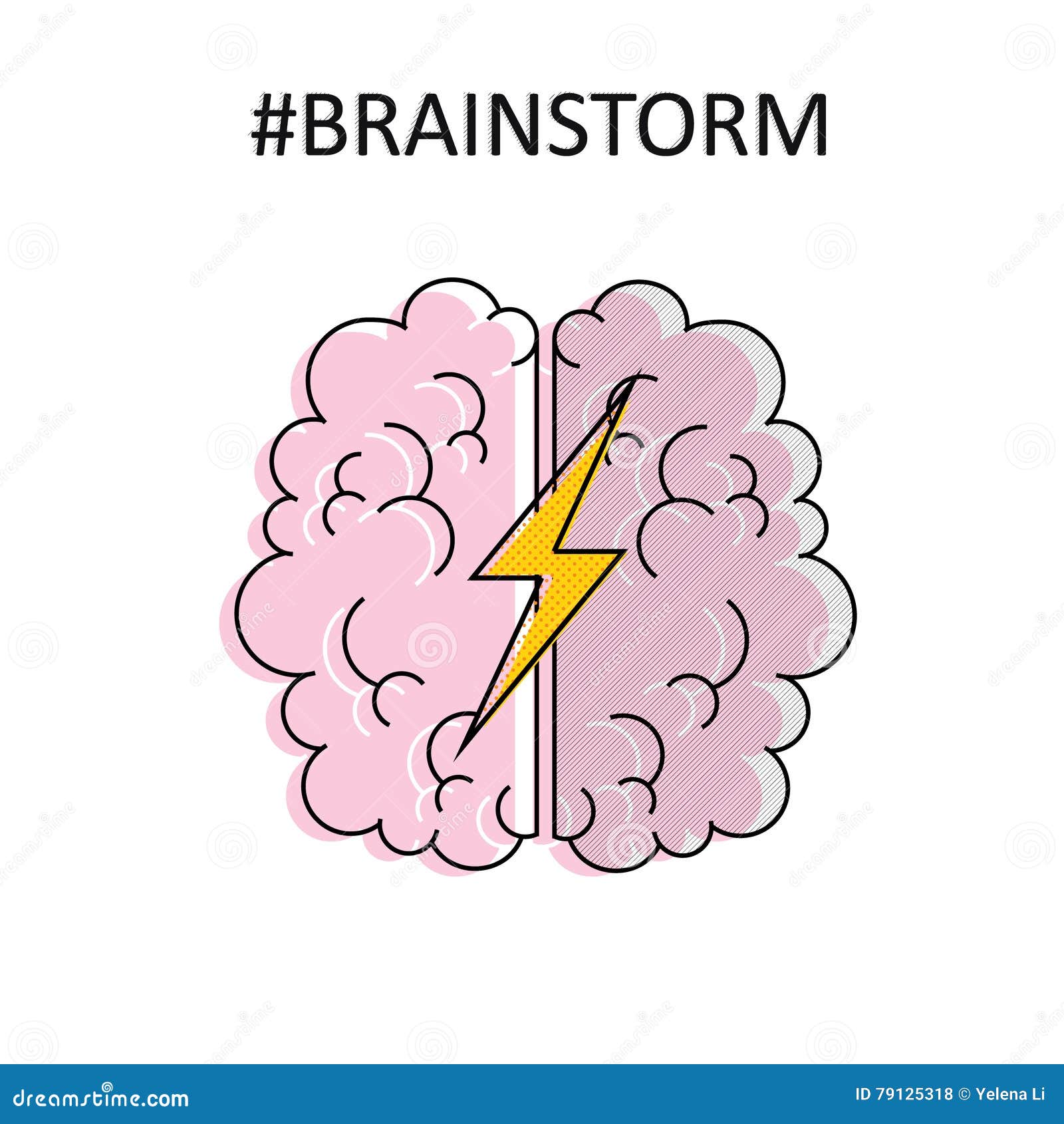 Brainstorm. High Quality Isolated Vector Stock Vector - Illustration of ...