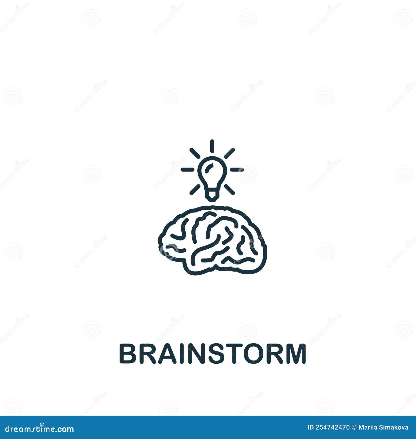 Brainstorm Icon. Line Simple Icon for Templates, Web Design and ...