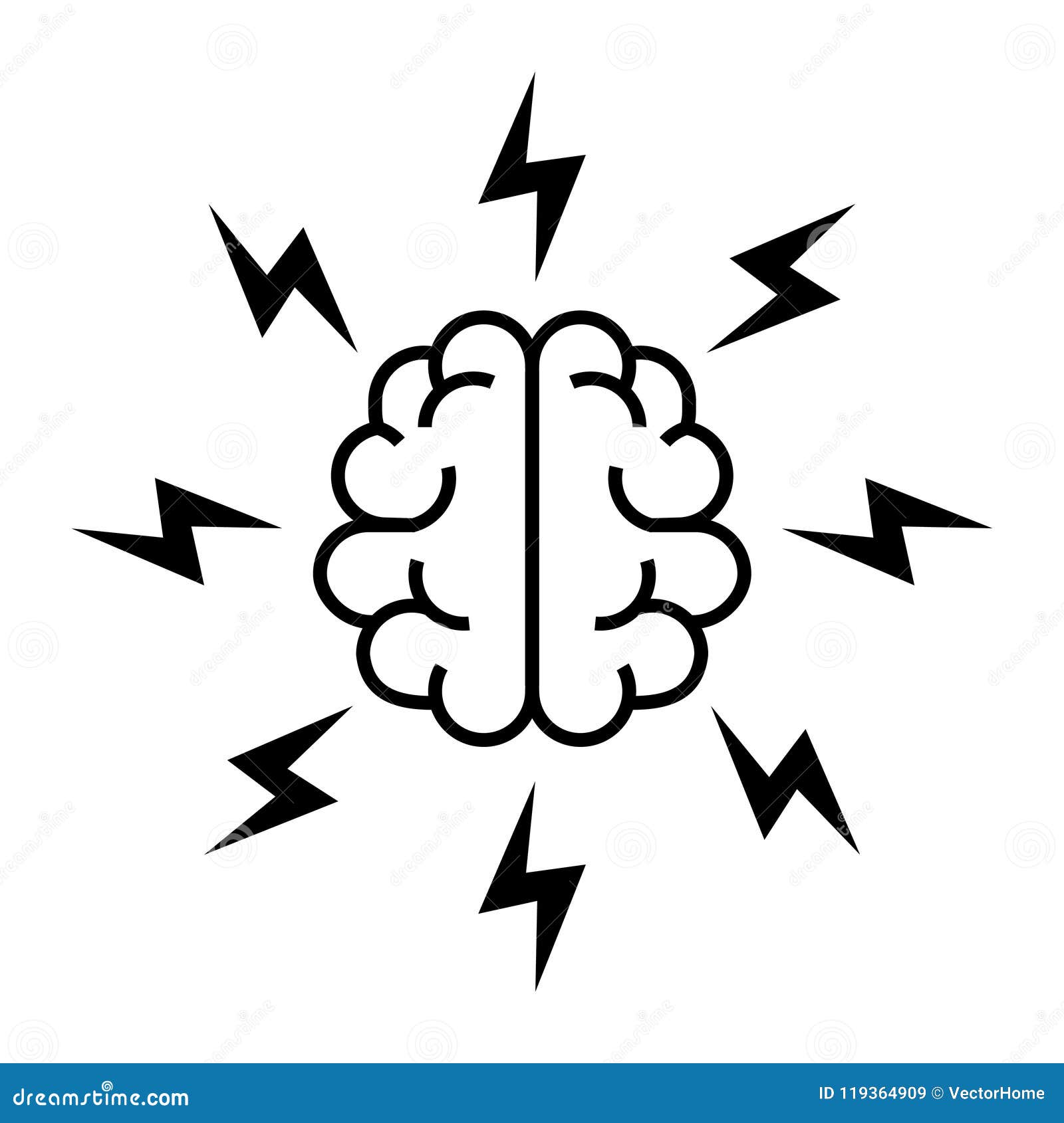 Brainstorm Icon, Vector Illustration Stock Vector - Illustration of ...