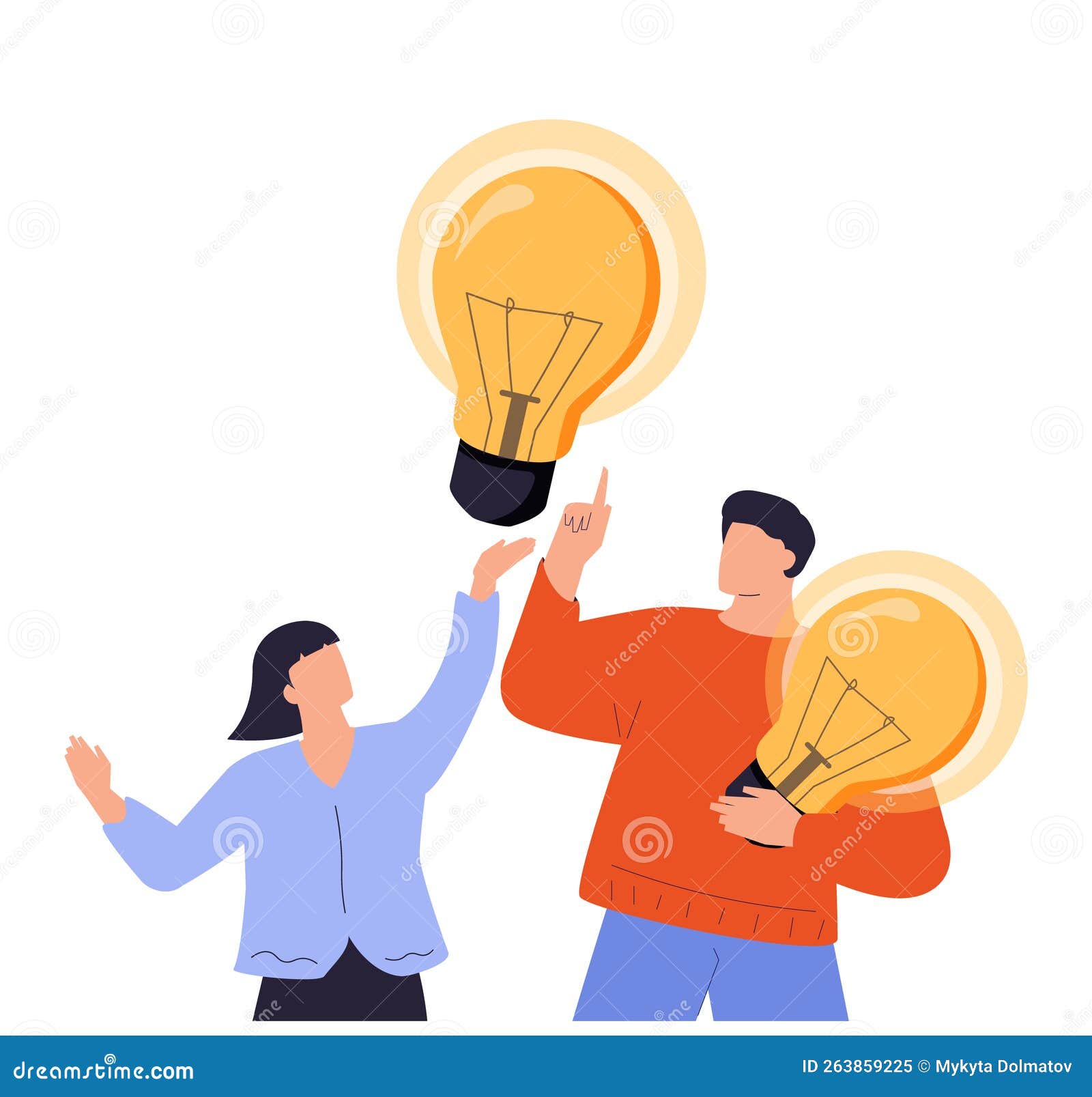 Brainstorm, Idea Discussion Concept. Business Team Finding Solution ...