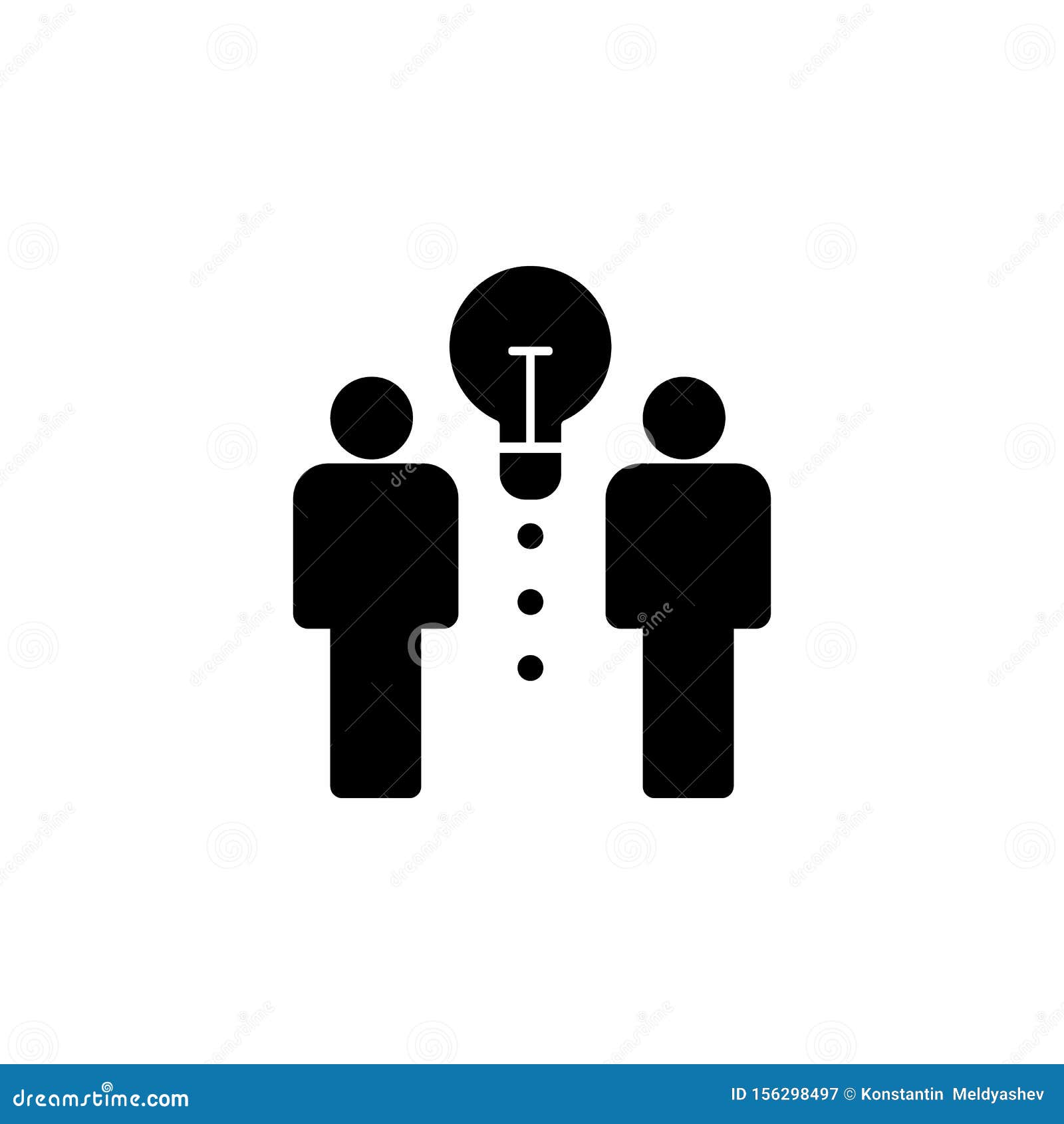 Brainstorm, Idea Icon. Simple Glyph Vector of Business Set for UI and ...