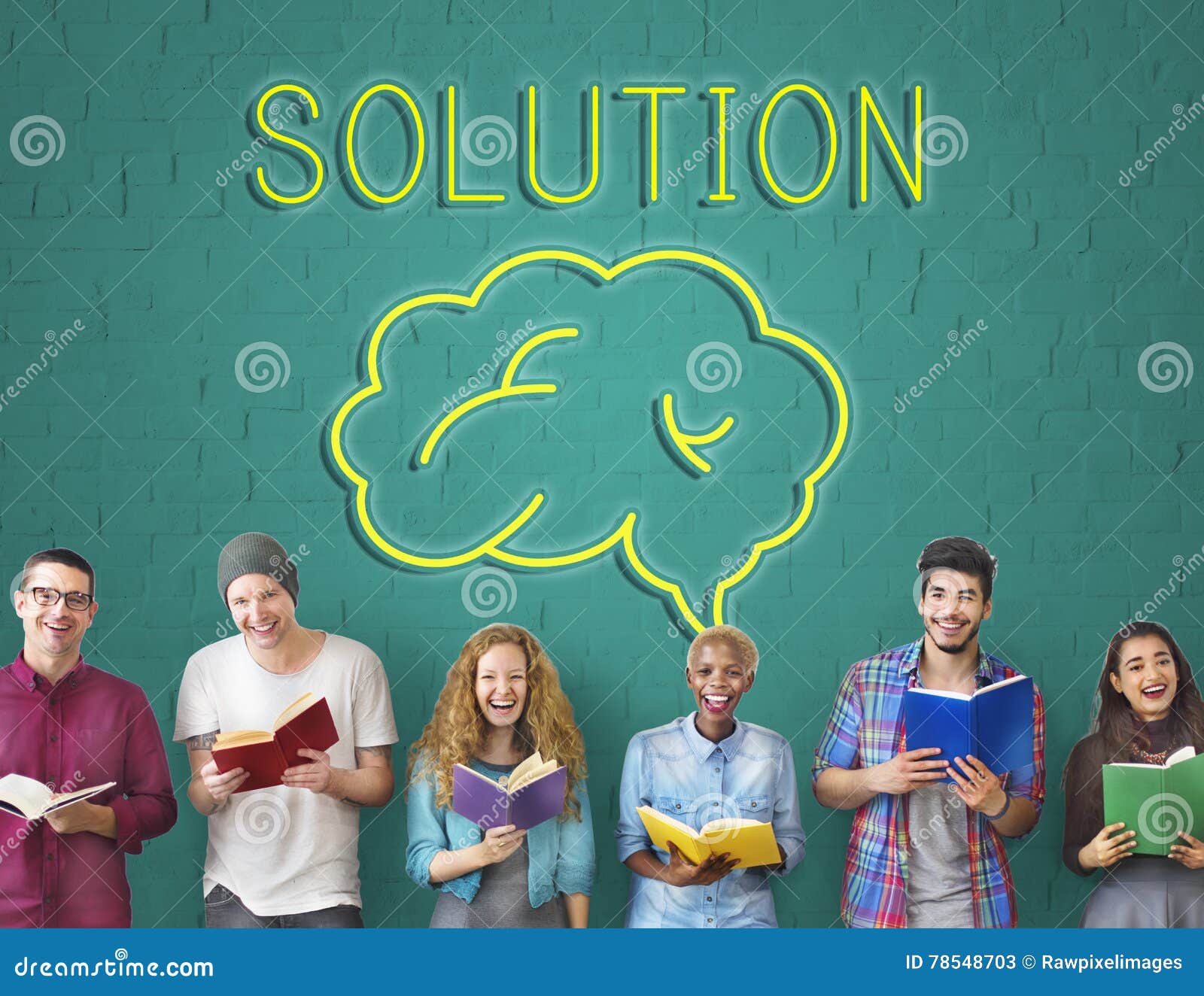 Brainstorm Ideas Sharing Solution Graphic Concept Stock Image - Image ...
