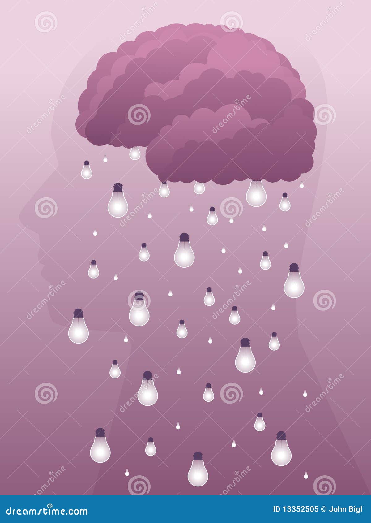 Brainstorm illustration stock vector. Illustration of rain - 13352505