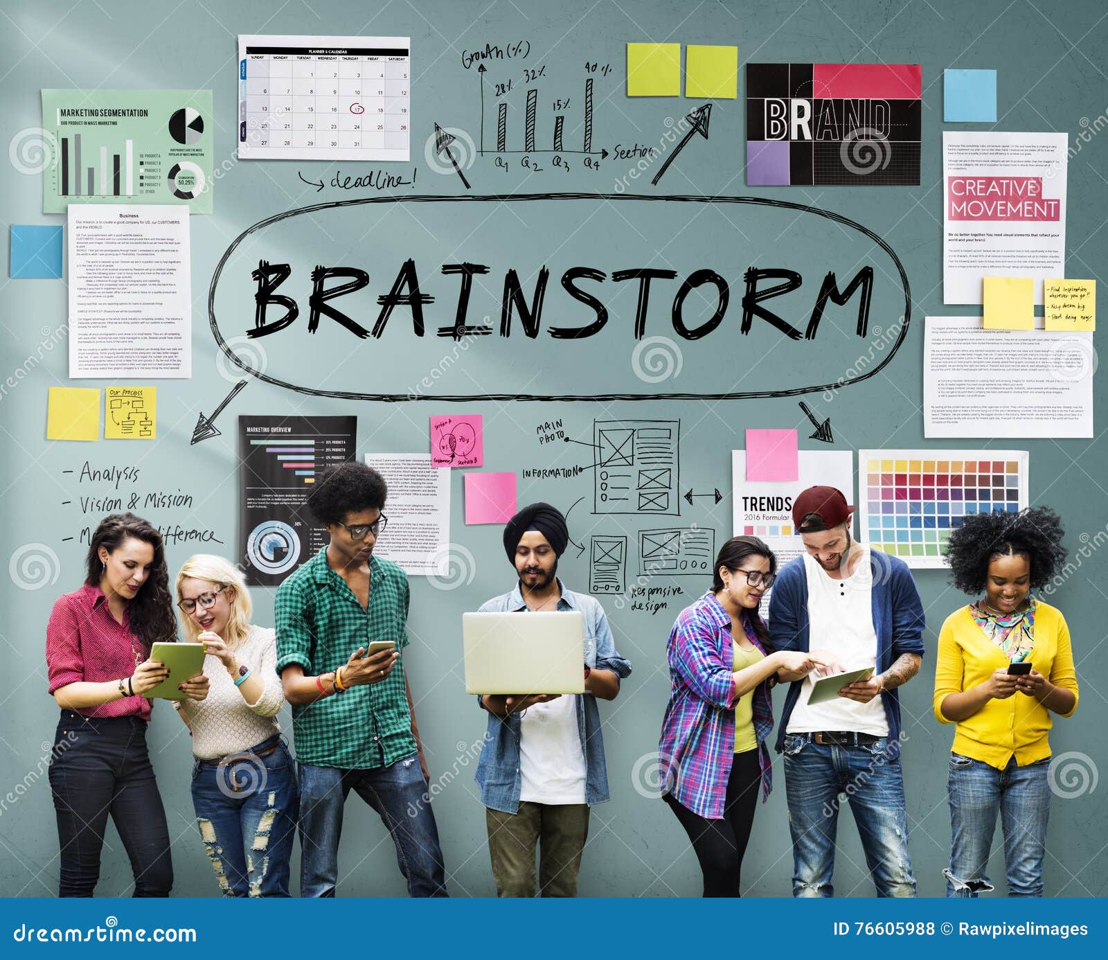 Brainstorm Inspiration Ideas Analysis Concept Stock Photo - Image of ...