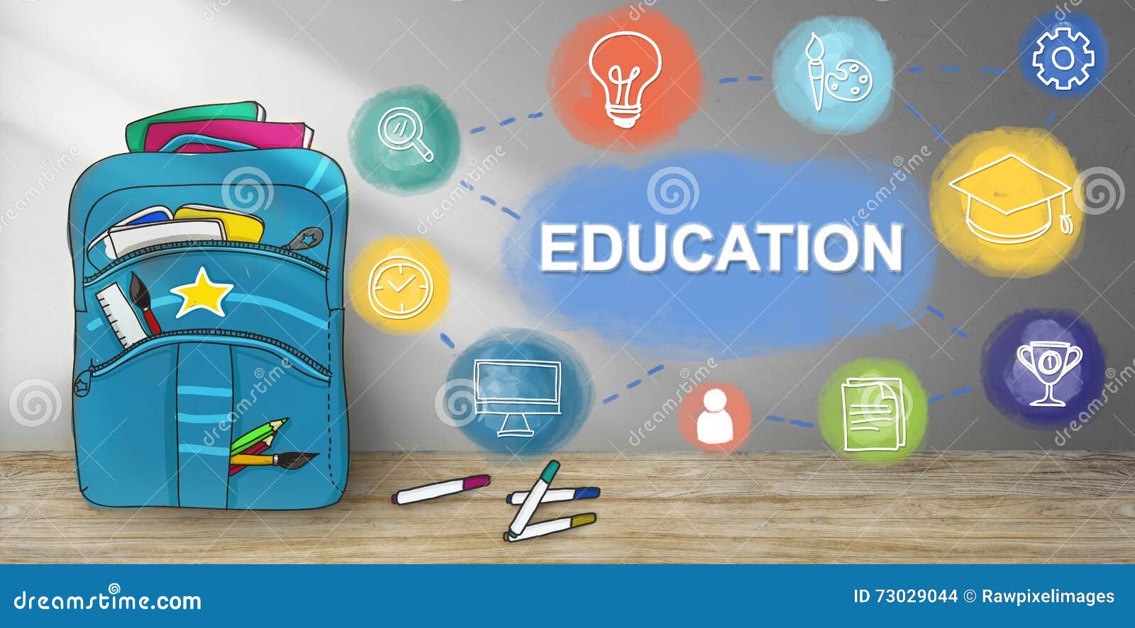 Imagine Think Innovate Visualize Ideas Concept Stock Photo ...