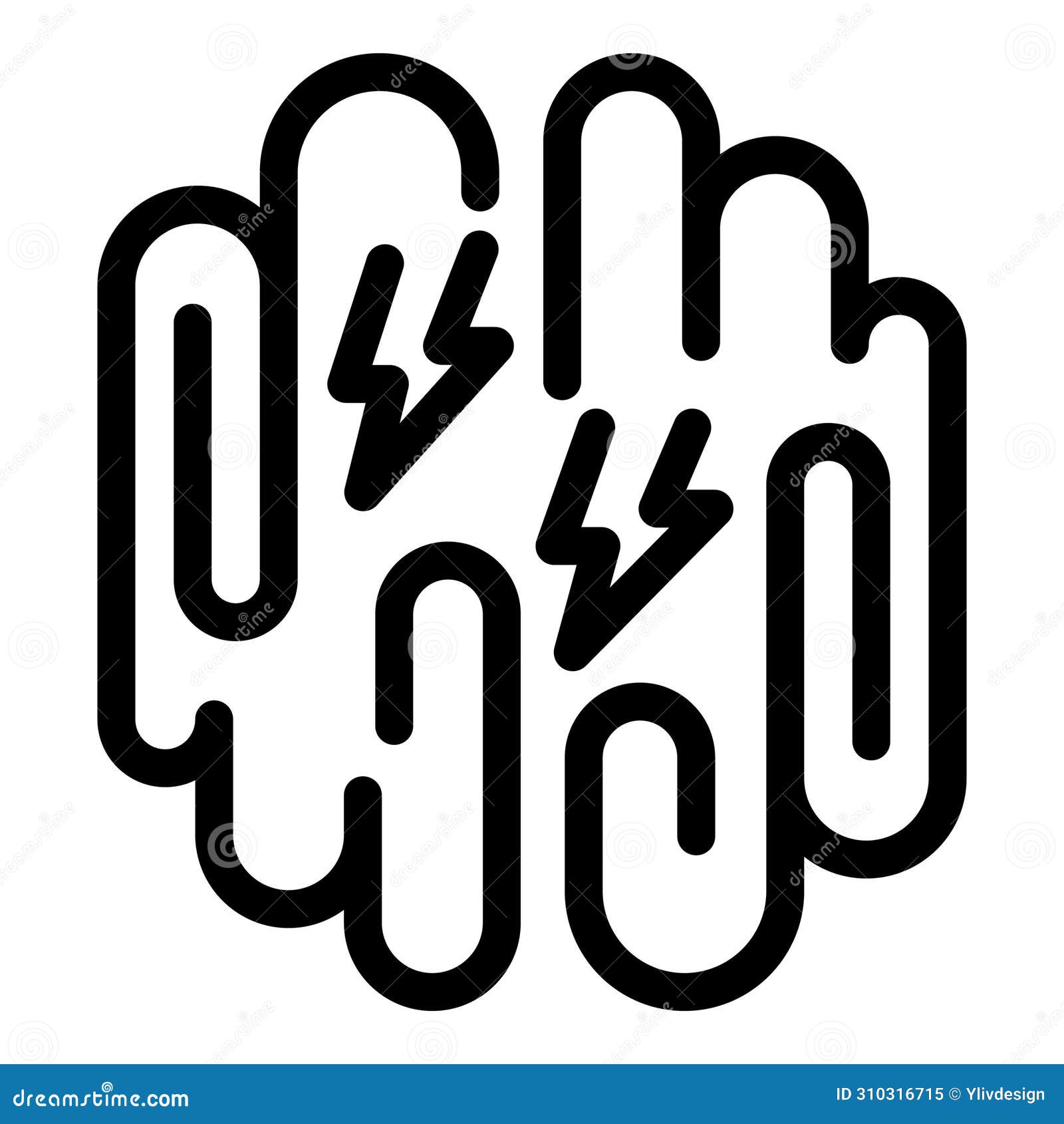 Brainstorm Lateral Thinking Icon Outline Vector. Collaborative Team ...