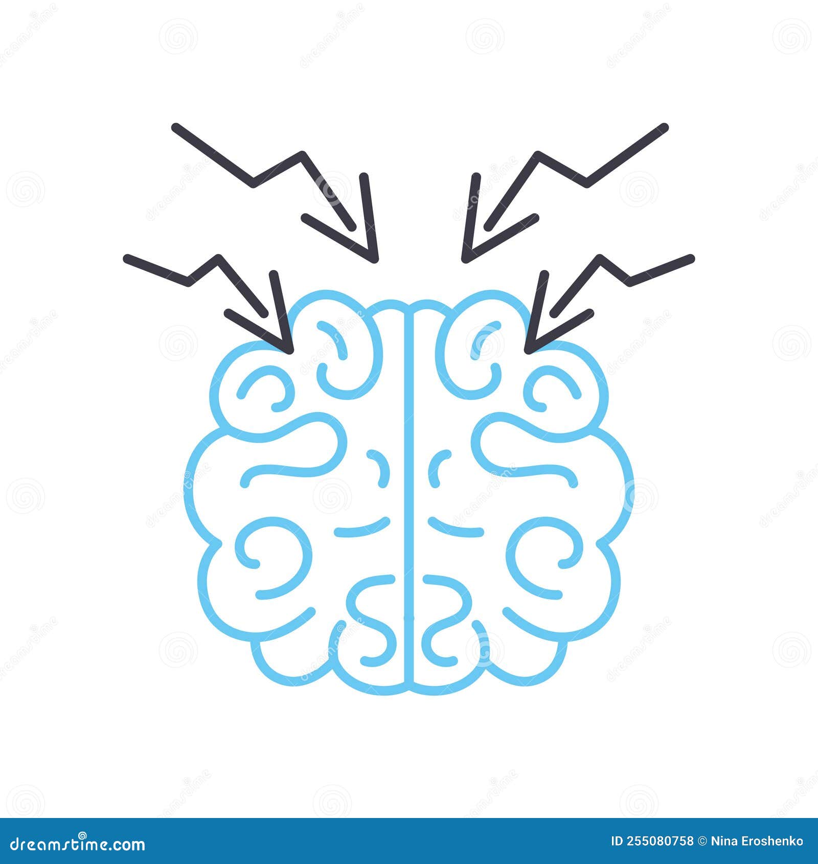 Brainstorm Line Icon, Outline Symbol, Vector Illustration, Concept Sign ...