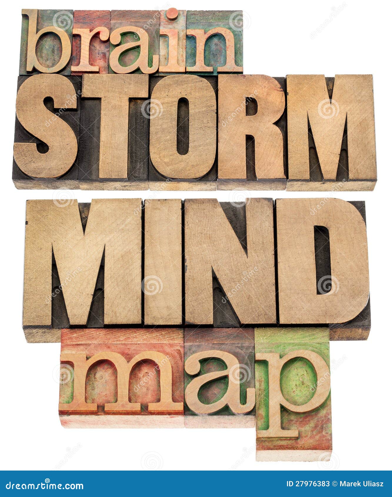Brainstorm and mind map stock image. Image of typography - 27976383