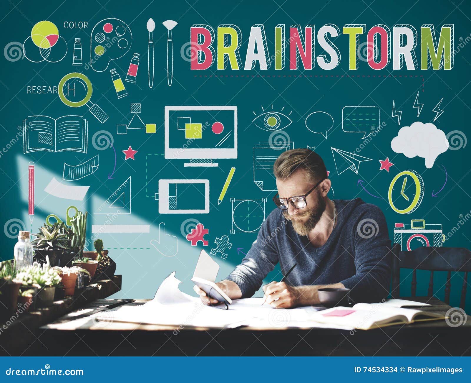 Brainstorm Sharing Ideas Creative Planning Concept Stock Photo - Image ...