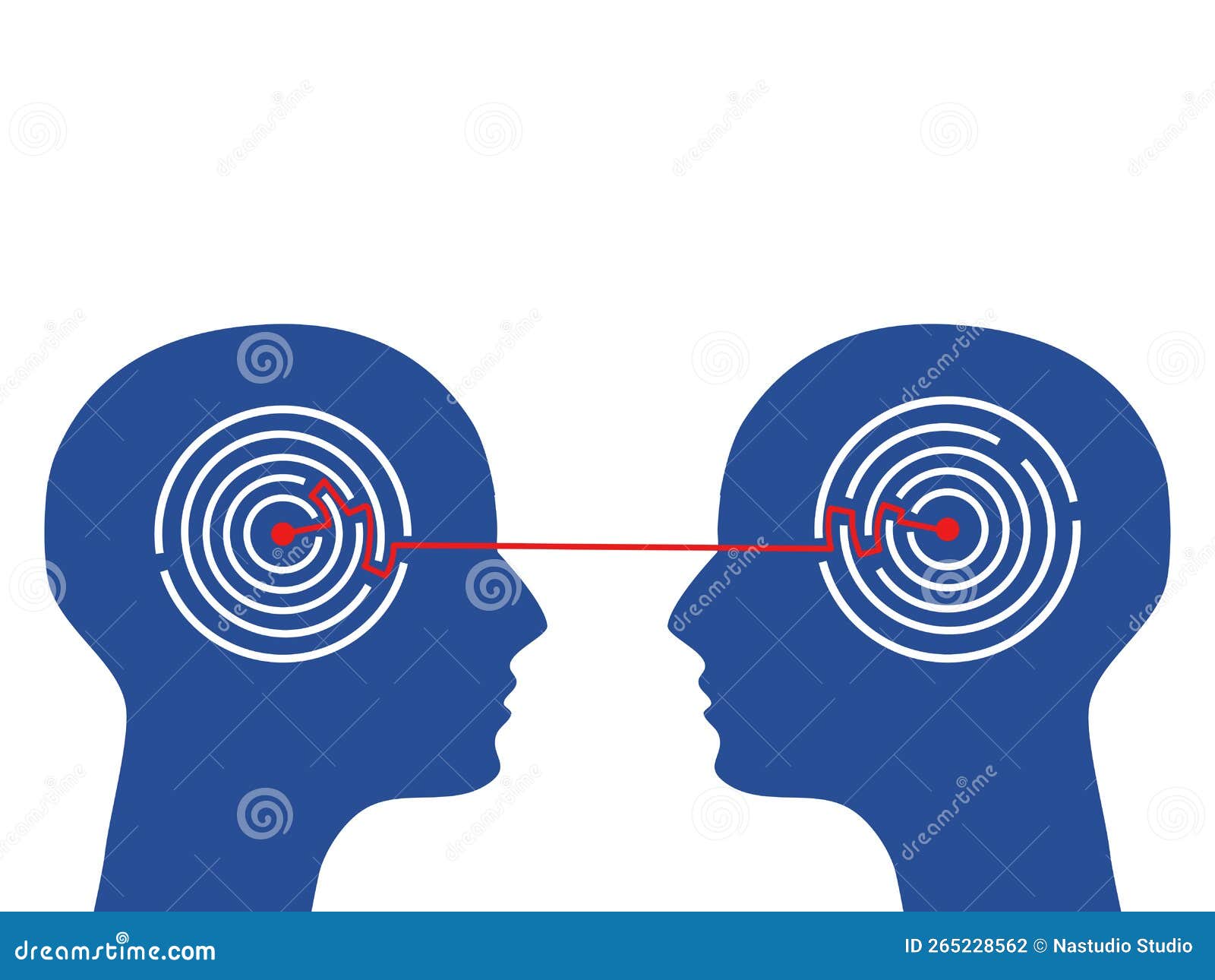 Two Heads Think Differently. Different Thinking. Misunderstanding ...