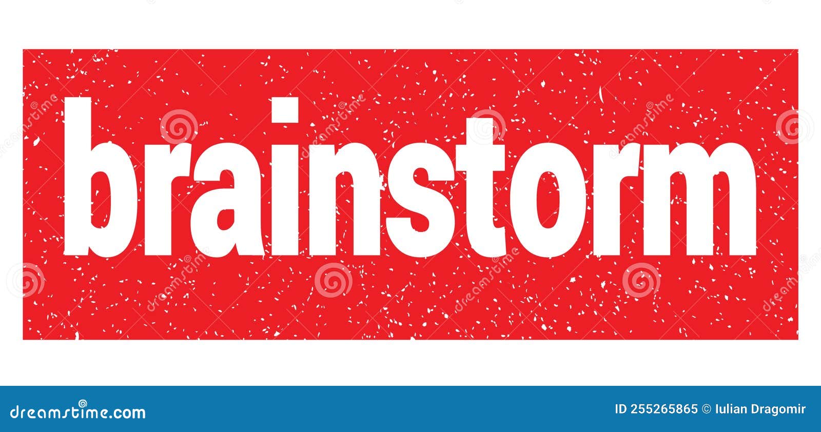 Brainstorm Text Written on Red Stamp Sign Stock Illustration ...