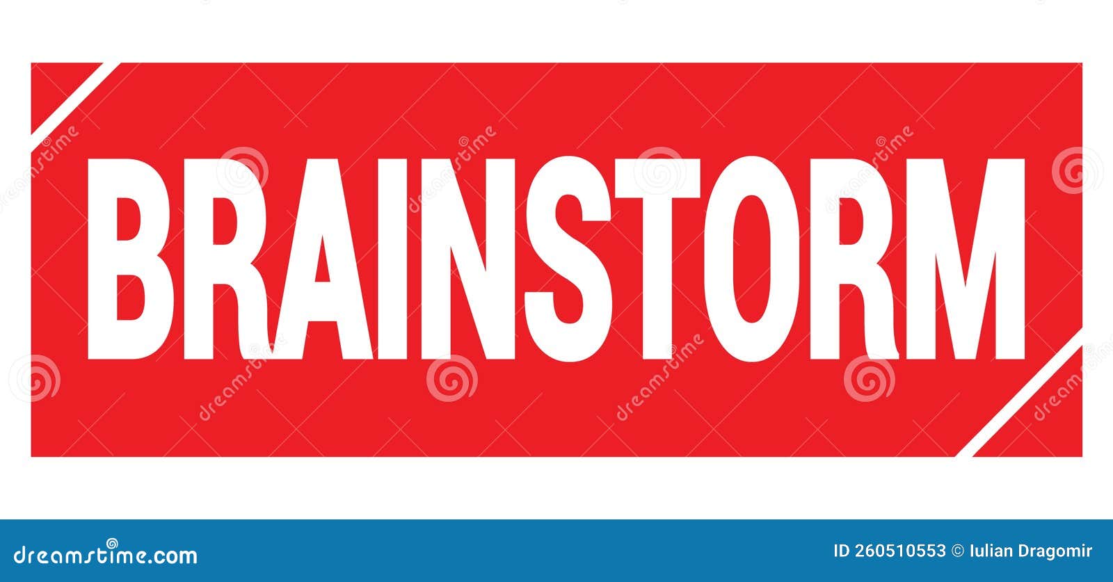 BRAINSTORM Text Written on Red Stamp Sign Stock Illustration ...